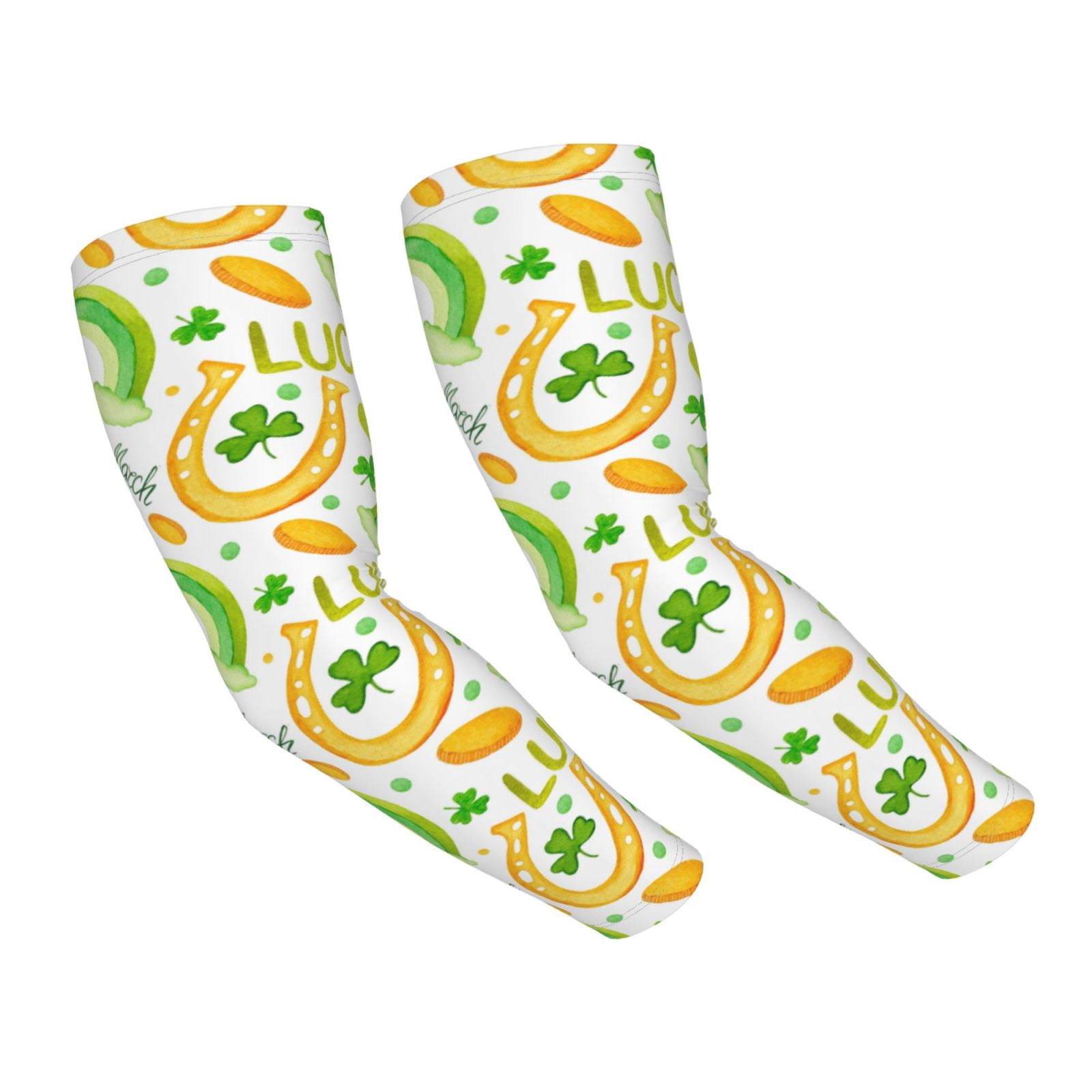 Fotbe St Patrick's Day1 UV Sun Protection Arm Sleeves - Tattoo Cover Up ...