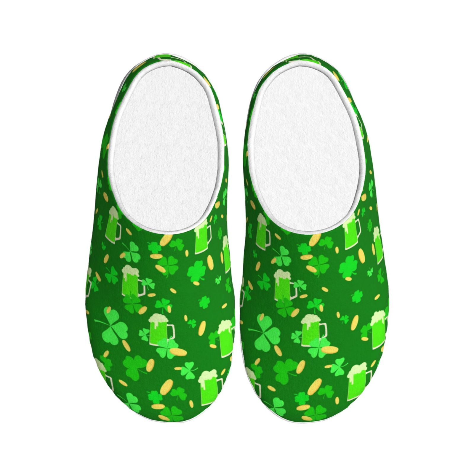 Fotbe St Patrick's Day2 Pattern Women's Fuzzy Curly Fur Memory Foam ...