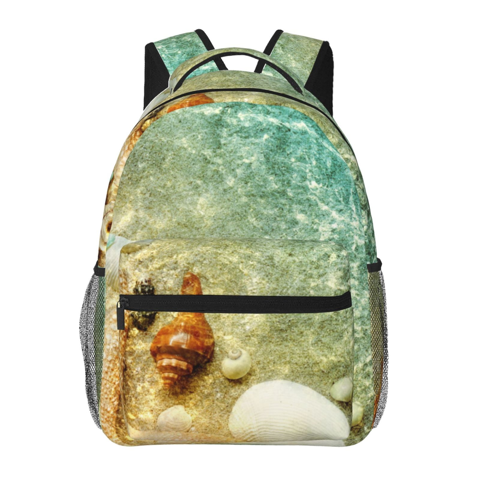 Fotbe Starfish And Seashell Pattern Casual Backpack for School, Travel ...