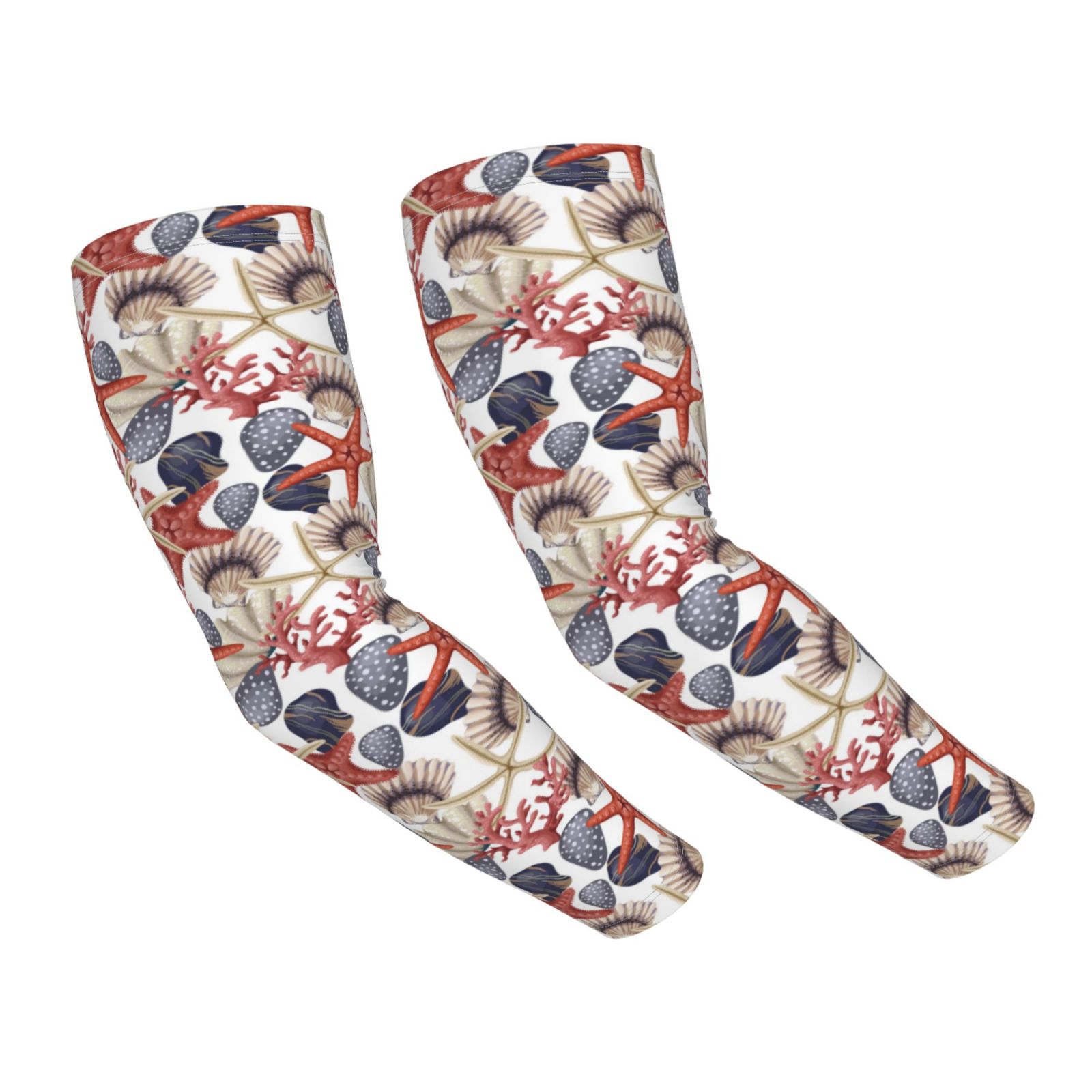 Fotbe Starfish Shell UV Sun Protection Arm Sleeves - Tattoo Cover Up ...