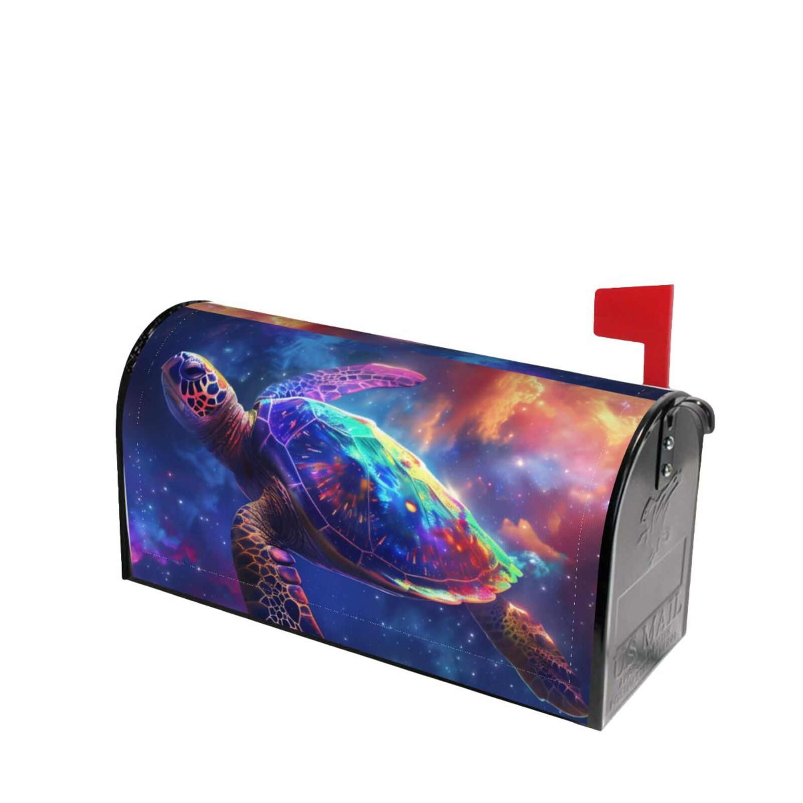 Fotbe Starry Sky Turtle Mailbox Covers Post Letter Box Cover Garden ...
