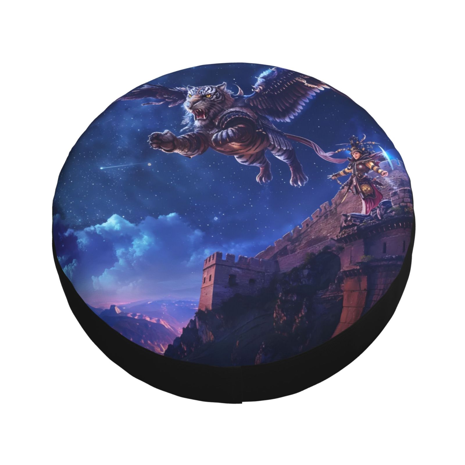 Fotbe Starry Sky Wall Flying Tiger Spare Tire Cover Thickening ...