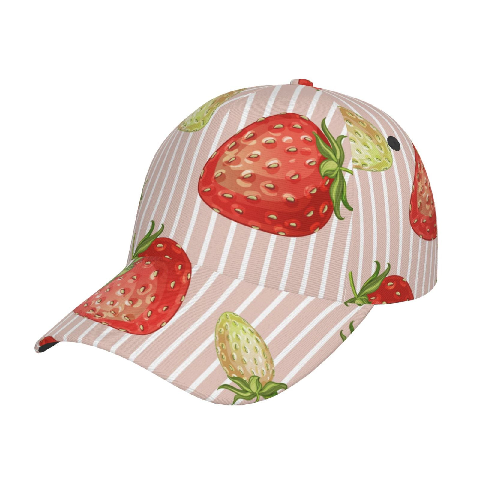 Fotbe Strawberries Baseball Cap, Strawberries Print Dad Hat,Outdoor Hat ...