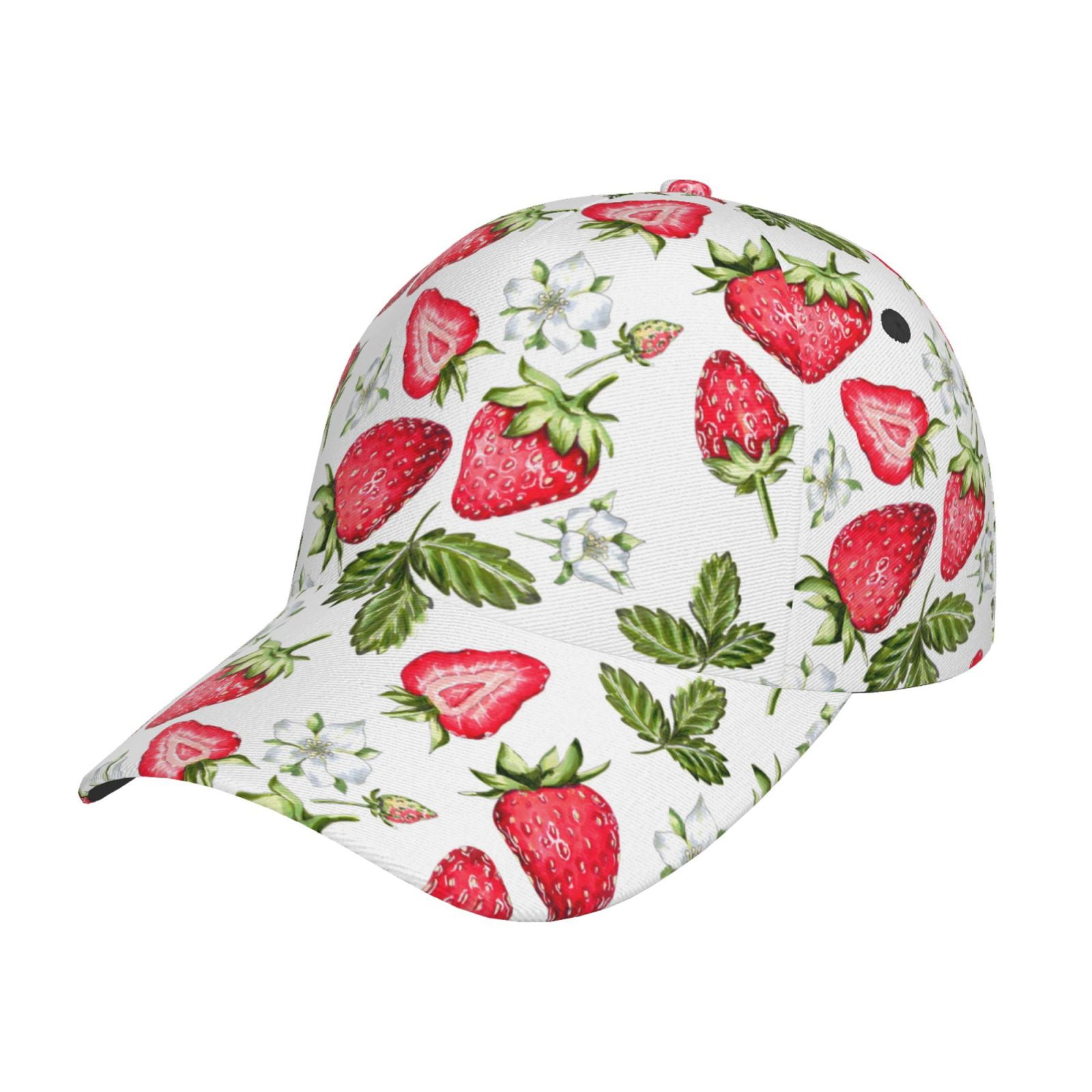 Fotbe Strawberry1 Baseball Cap, Strawberry1 Print Dad Hat,Outdoor Hat ...