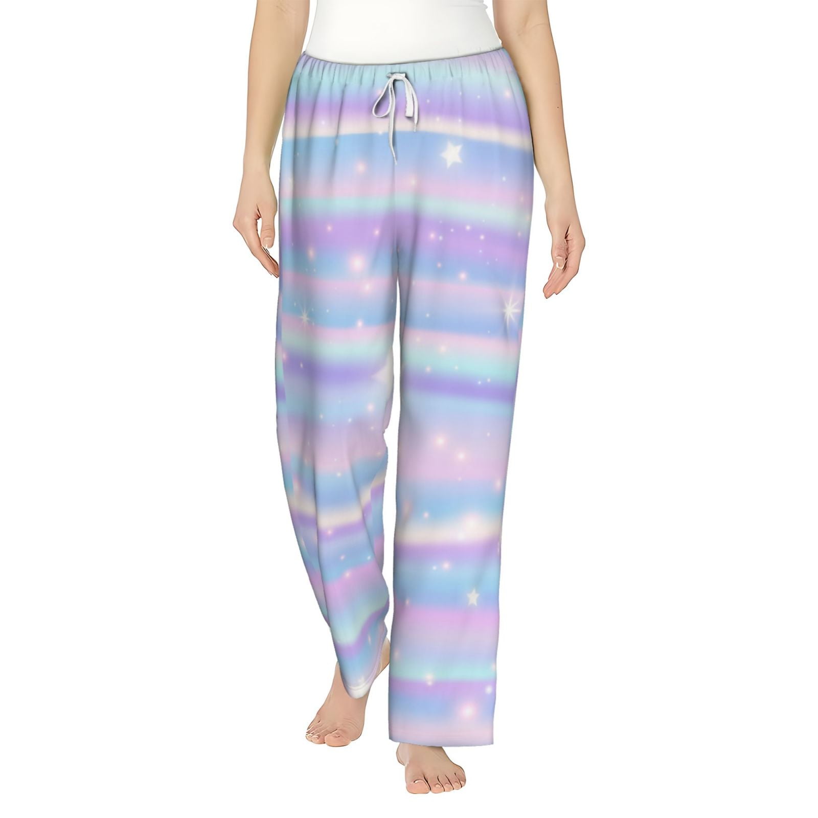 Fotbe Striped Gradient Women's Pajama Pants,Sleepwear Pants,Pj Bottoms ...