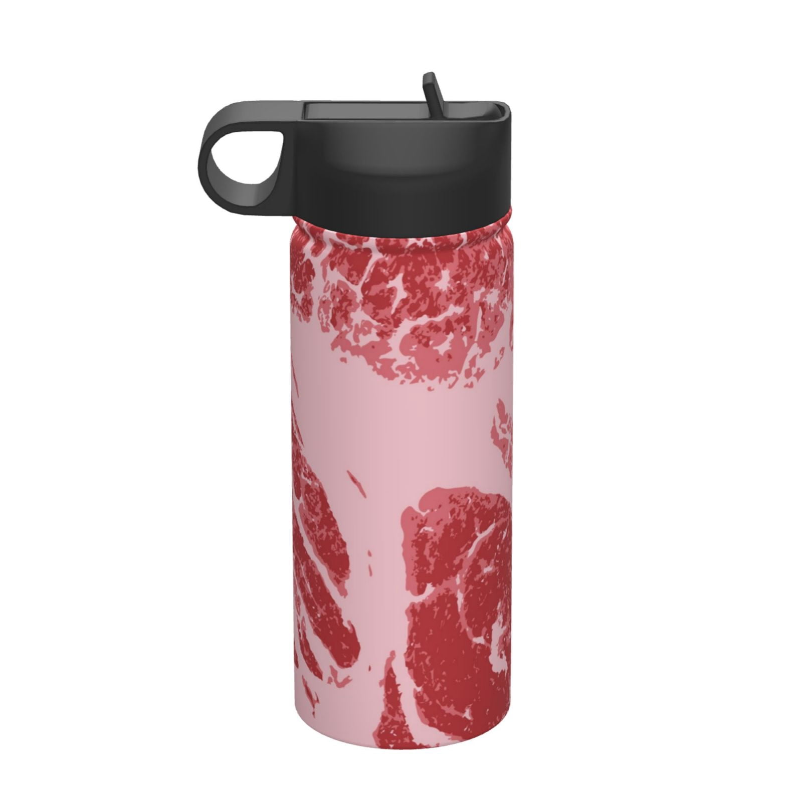 Fotbe Striped Meat Pattern 18oz Sports Insulated Kettle Stainless Steel ...
