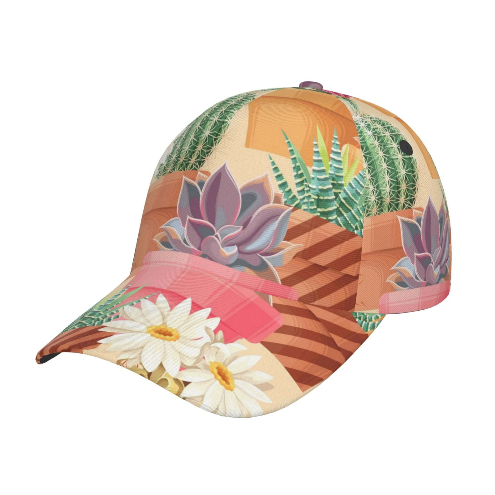 Fotbe Succulent And Cactus Baseball Cap, Succulent And Cactus Print Dad ...