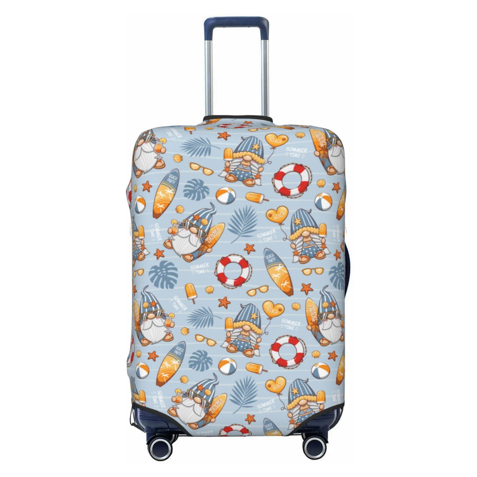 Fotbe Summer Time With Gnome Luggage Cover Protector,Suitcase Protector ...