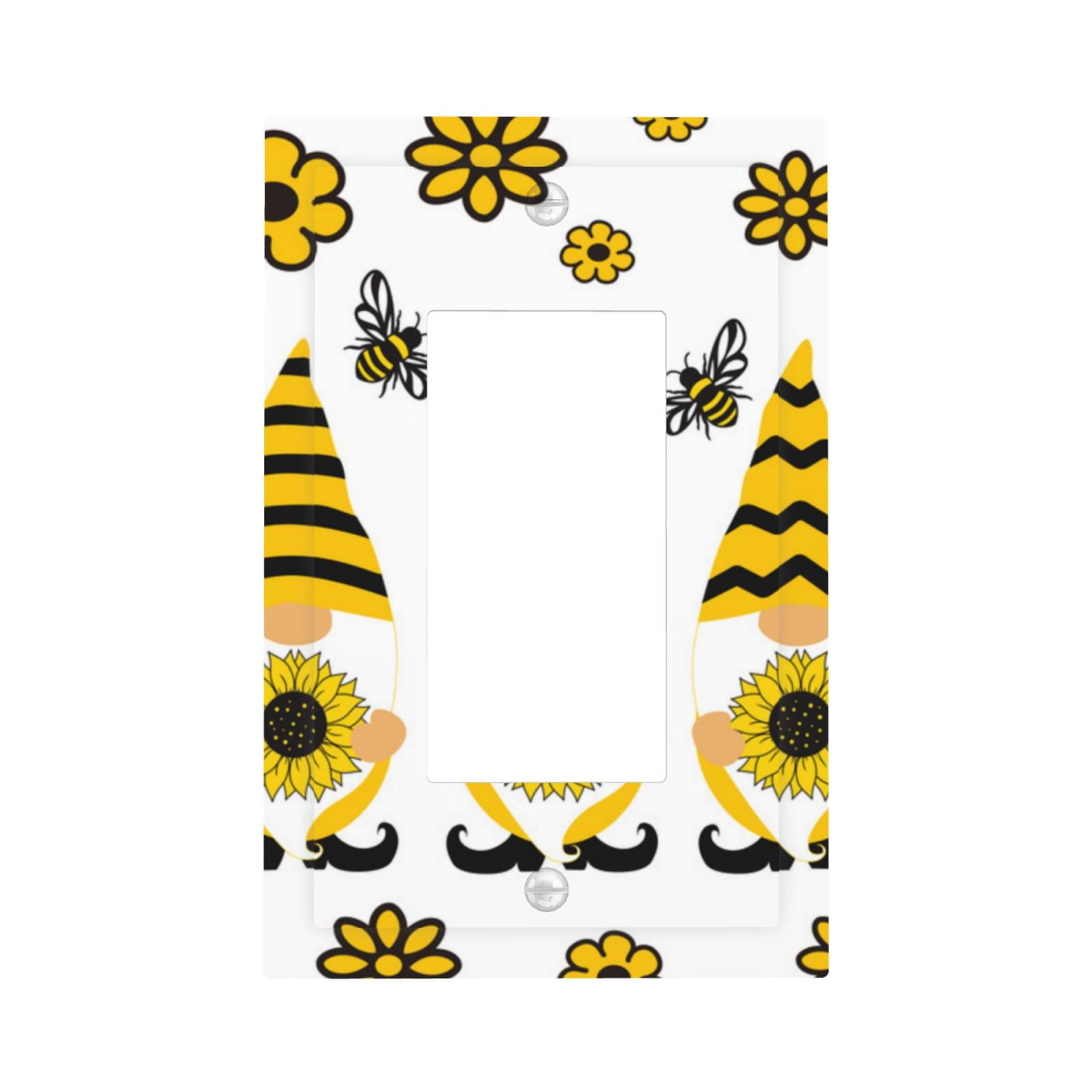 Fotbe Sunflower Gnome Print Duplex Receptacle Wall Plate, 1-Gang 5.0 ...
