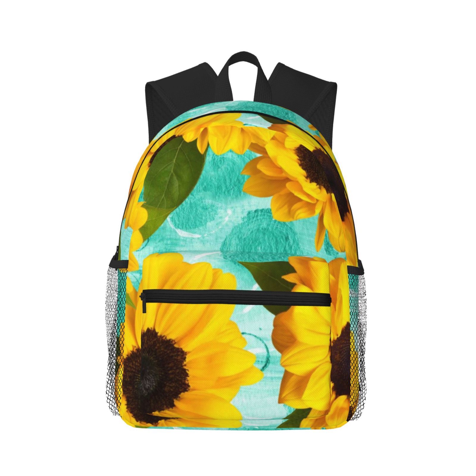 Fotbe Sunflowers With Green Leaves Lightweight Casual Laptop Backpack ...