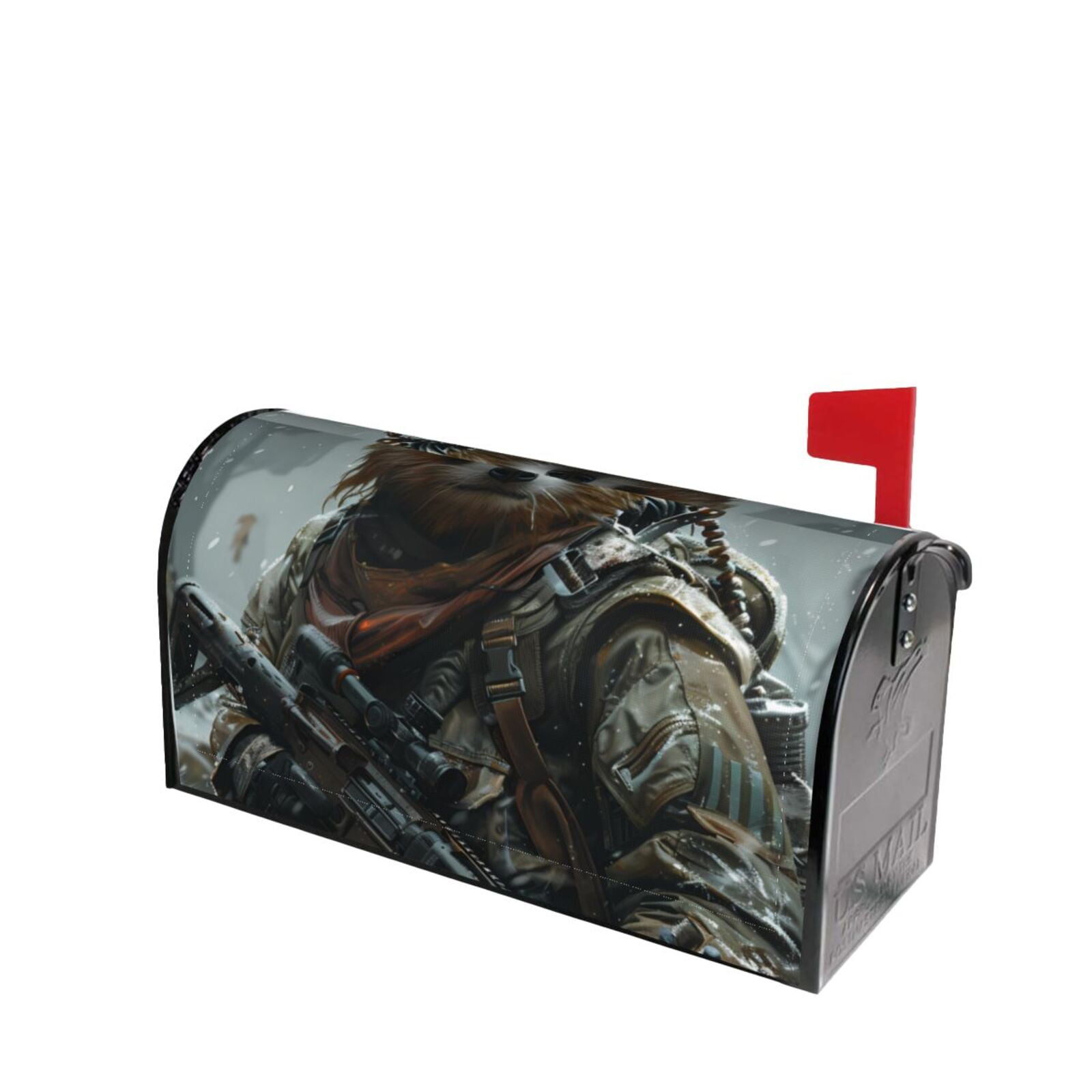 Fotbe Surreal Panda Warrior Mailbox Covers Post Letter Box Cover Garden ...