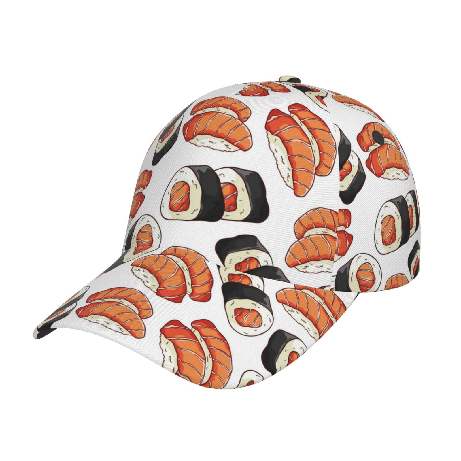 Fotbe Sushi Roll Baseball Cap, Sushi Roll Print Dad Hat,Outdoor Hat ...