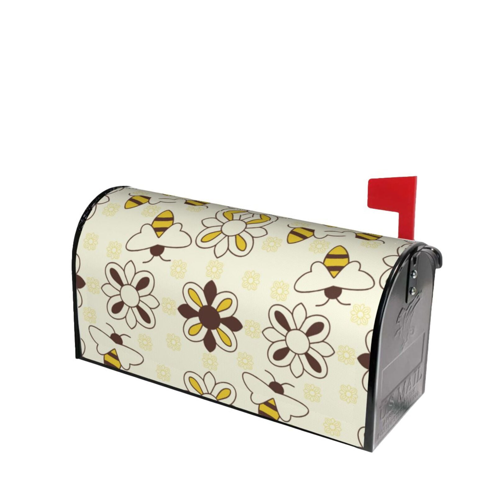 Fotbe Sweet Bee Mailbox Covers Post Letter Box Cover Garden Decor ...