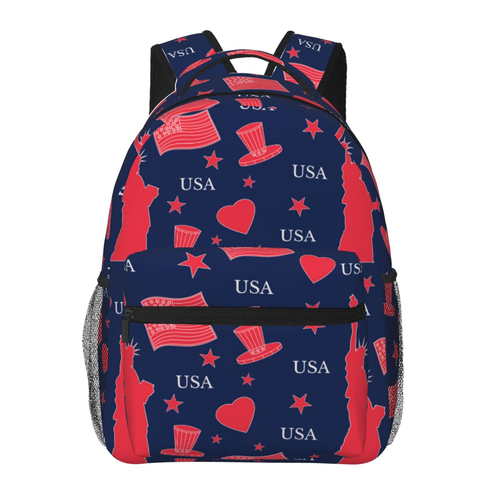 Fotbe The Statue Of Liberty Pattern Casual Backpack for School, Travel ...