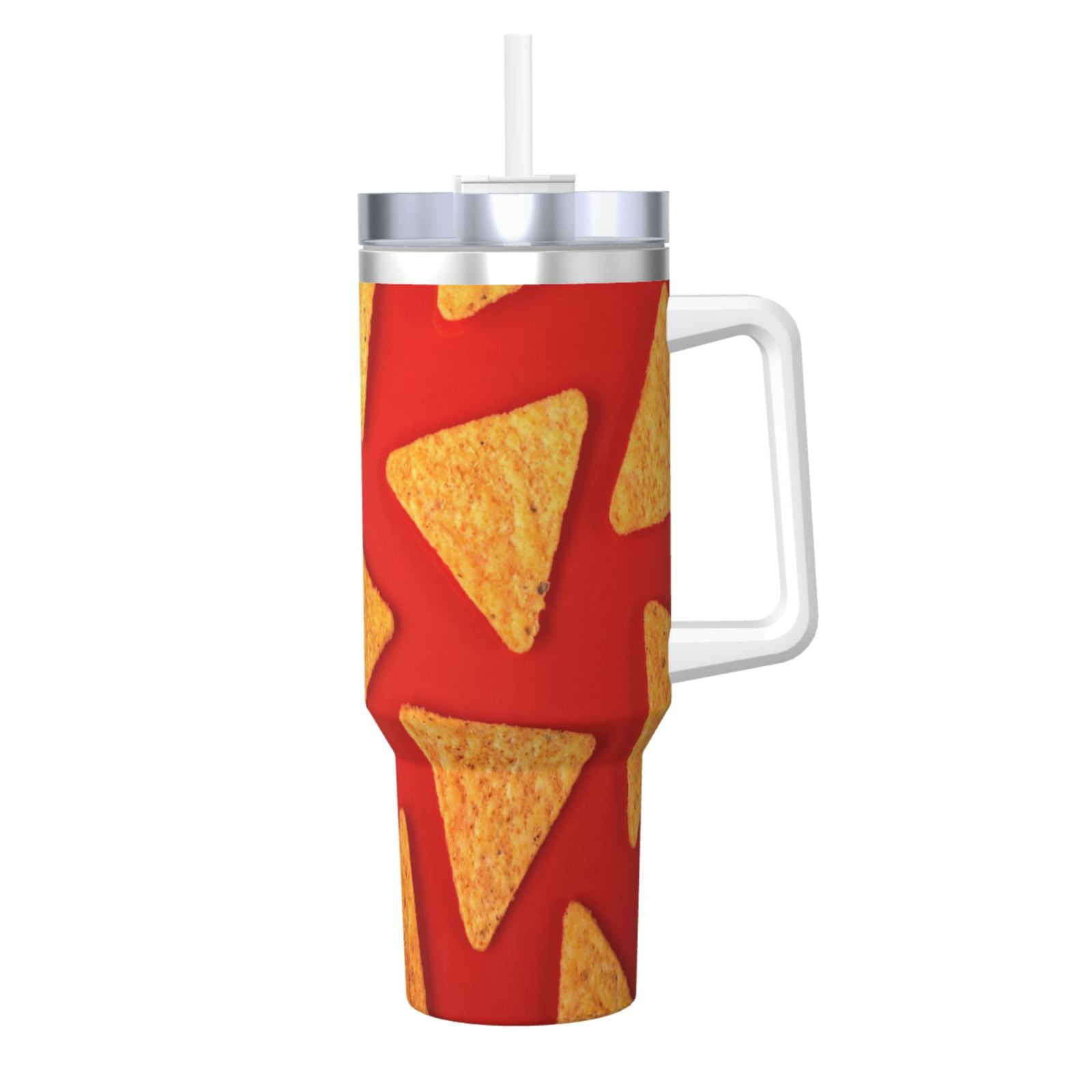 Fotbe Tortilla chips Pattern 40oz Ice Bully With Handle And Straw ...