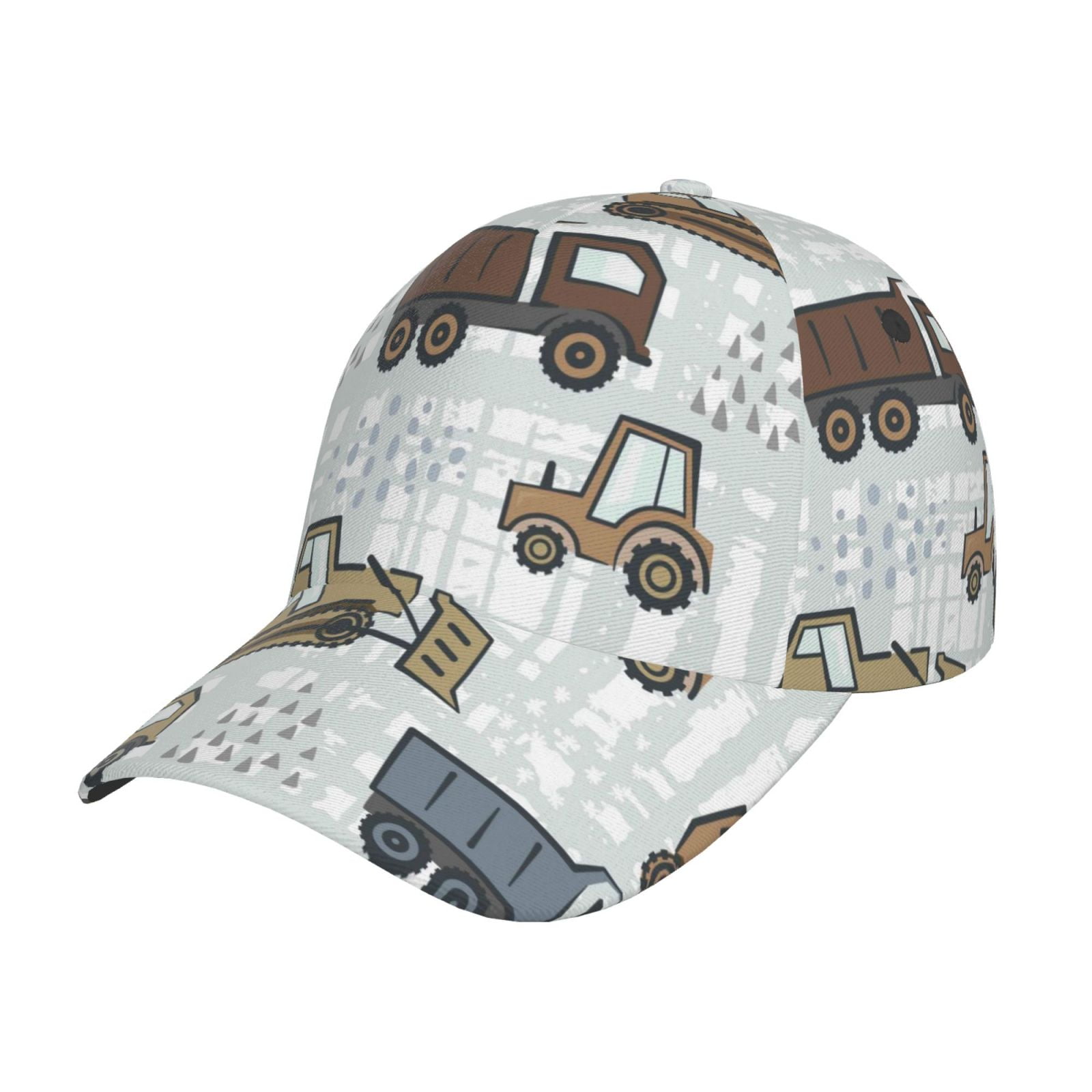 Fotbe Tractor And Dumper Baseball Cap, Tractor And Dumper Print Dad Hat ...