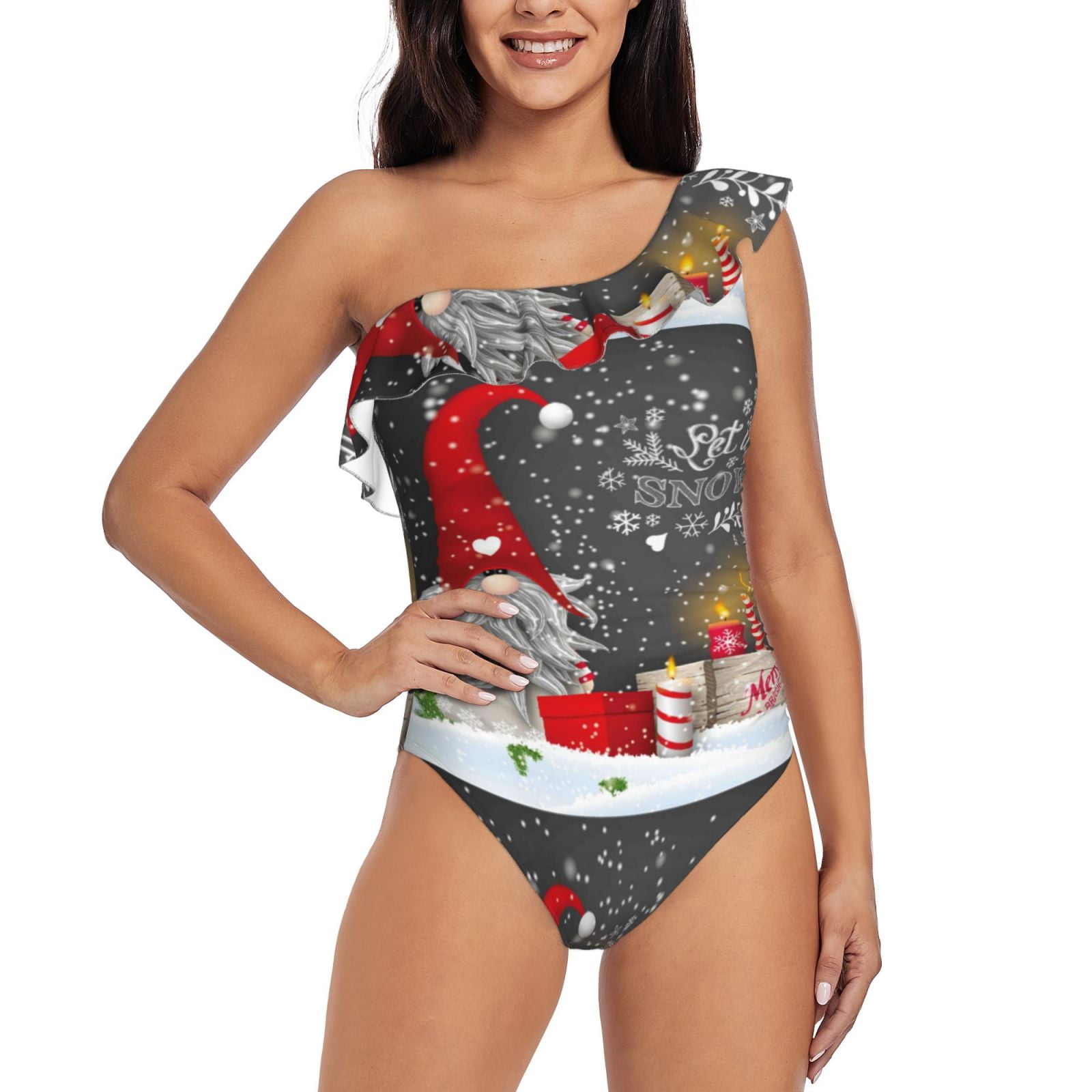 Fotbe Traditional Scandinavian Dwarf Womens One Piece Swimsuits One