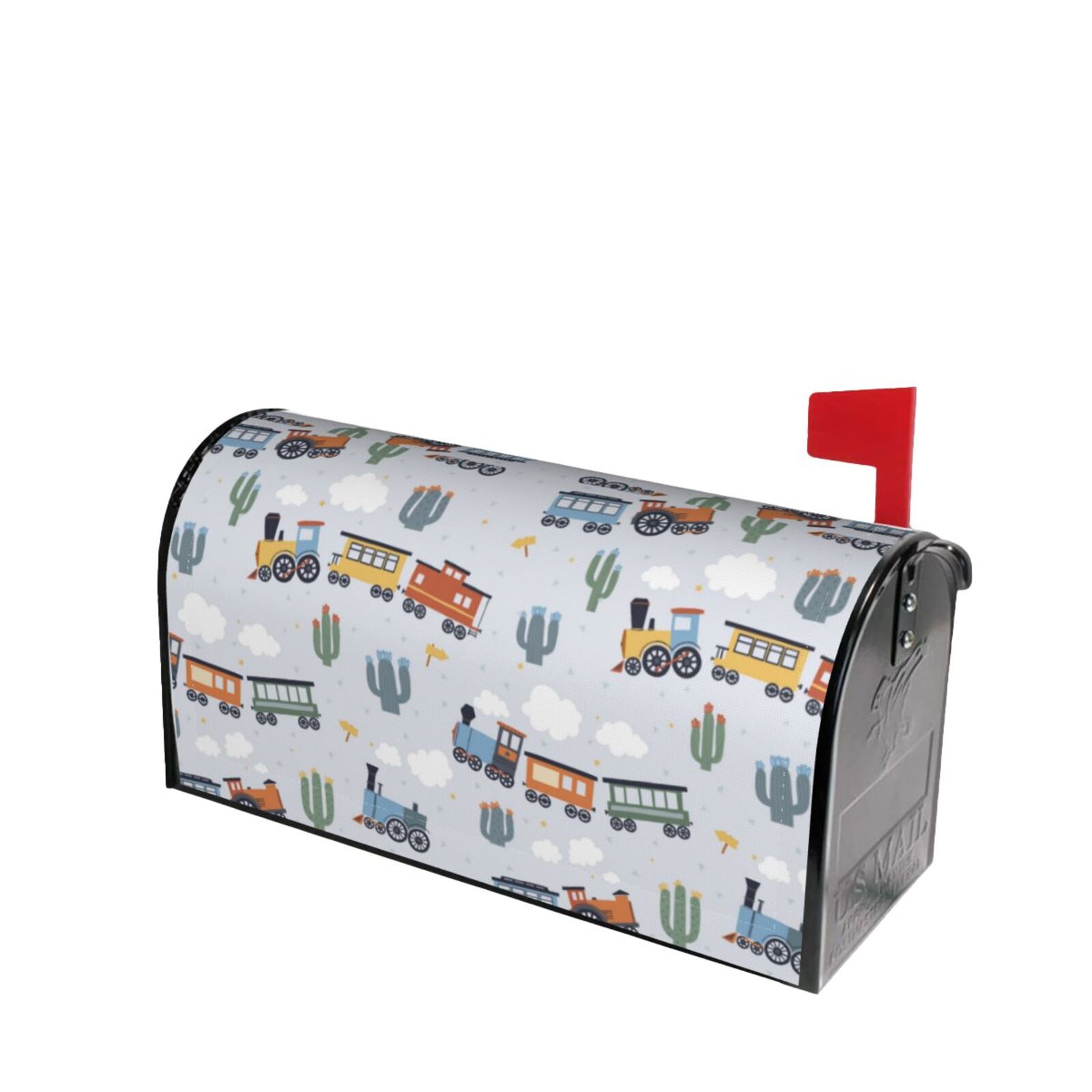 Fotbe Trains And Cactuse Mailbox Covers Post Letter Box Cover Garden ...