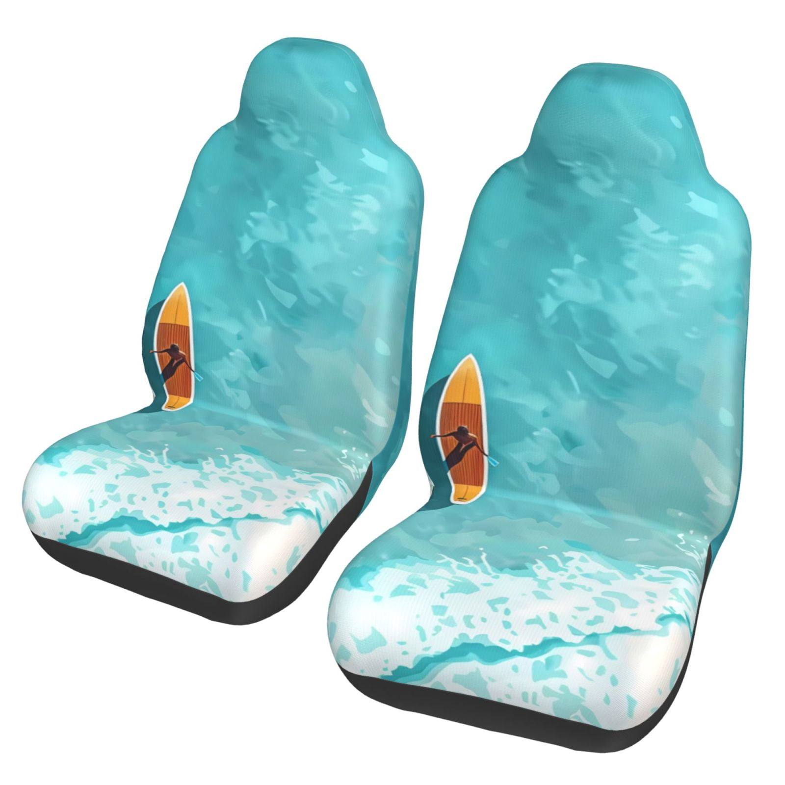 Fotbe Tranquil Ocean Canoe Journey Pattern Automotive Seat Covers for ...