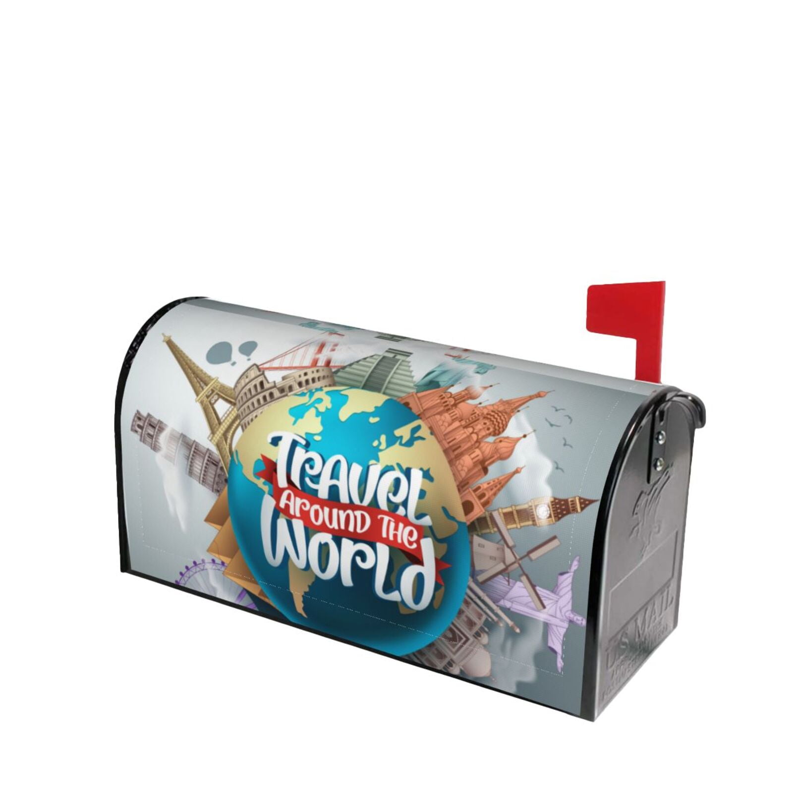 Fotbe Travel Around The World Mailbox Covers Post Letter Box Cover ...