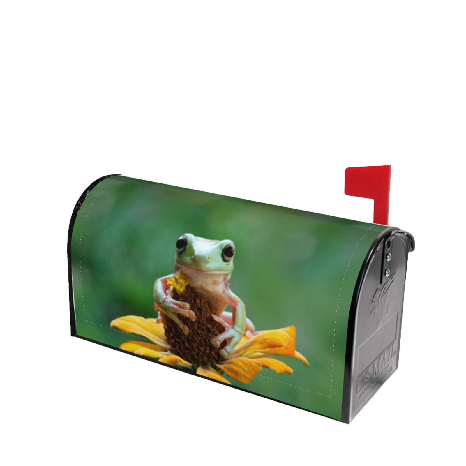 Fotbe Tree Frog Sitting On Sunflowes Mailbox Covers Post Letter Box ...