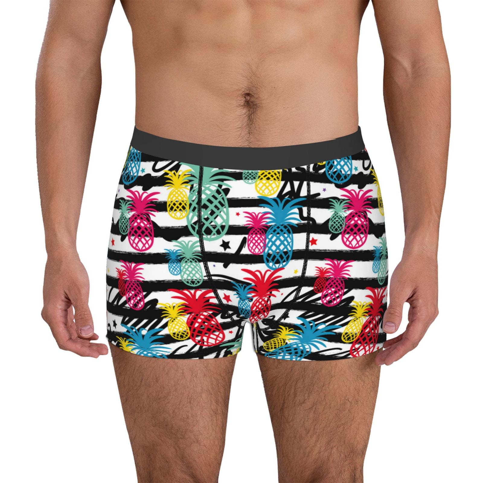 Fotbe Trendy Colorful Pineapples 1 Men’s Total Support Pouch Boxer ...