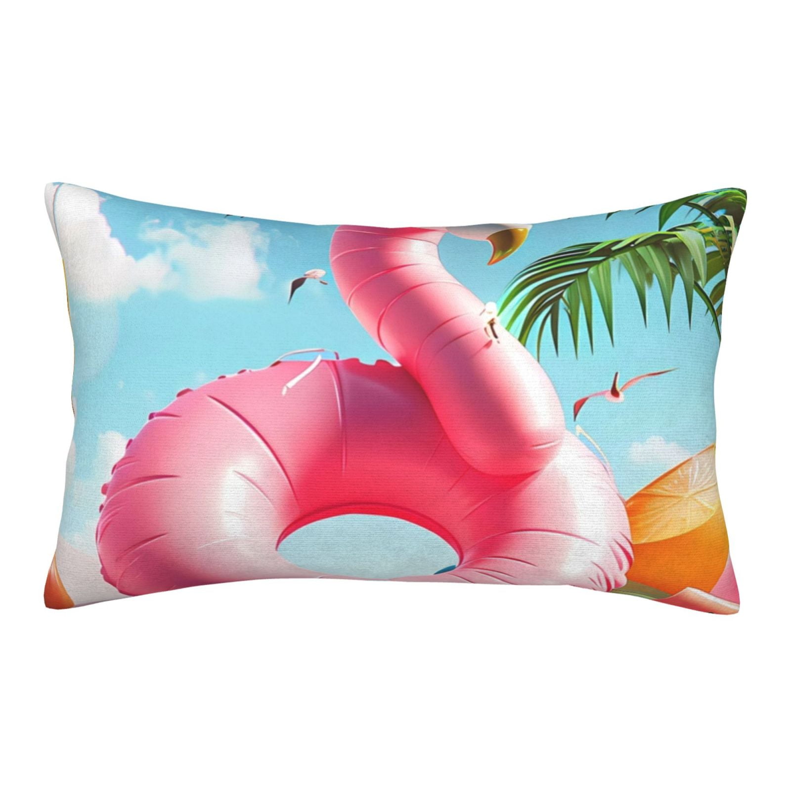 Fotbe Tropical Flamingo Pool Float Pillow Cases - Envelope Closure ...