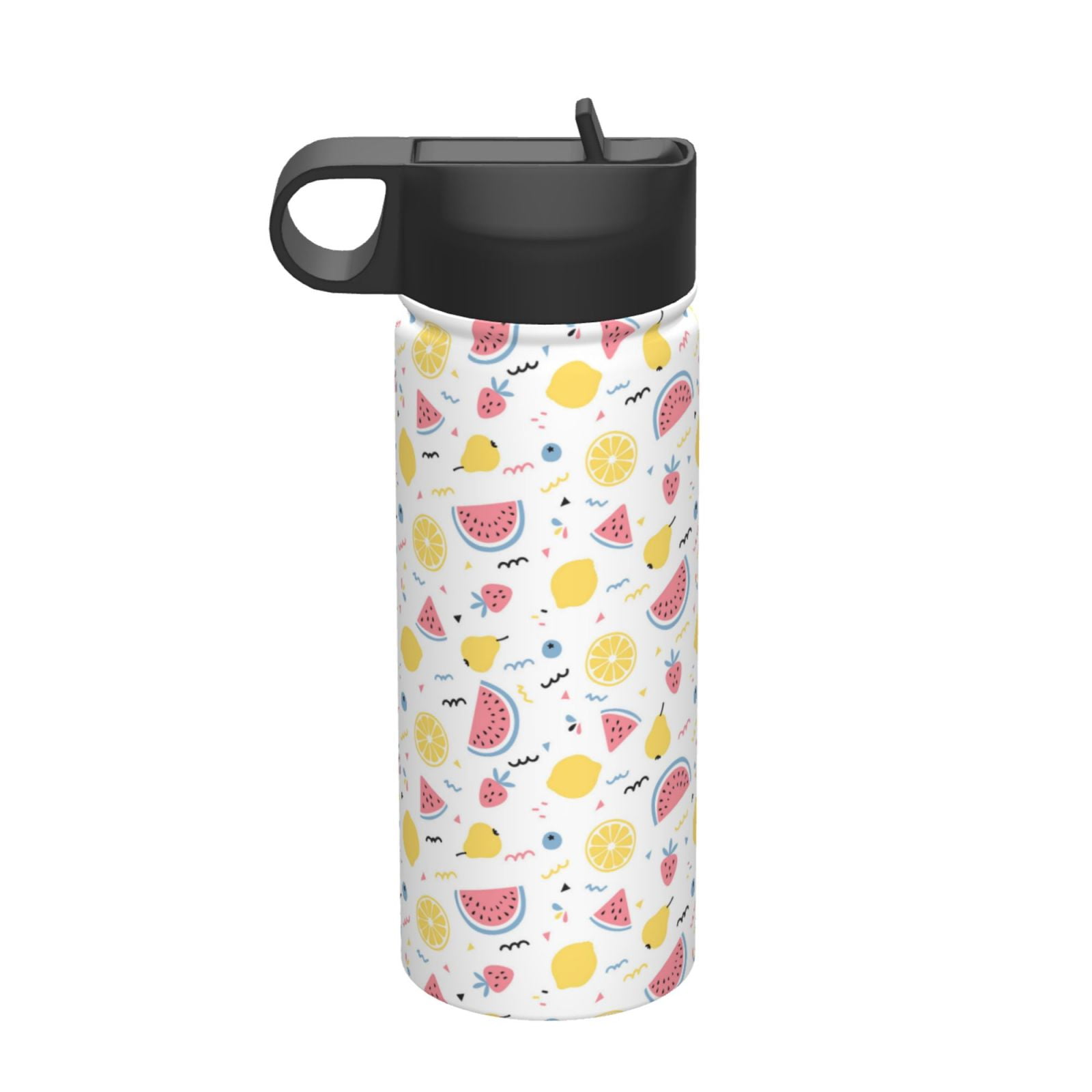 Fotbe Tropical Fruit Pattern 18oz Sports Insulated Kettle Stainless ...