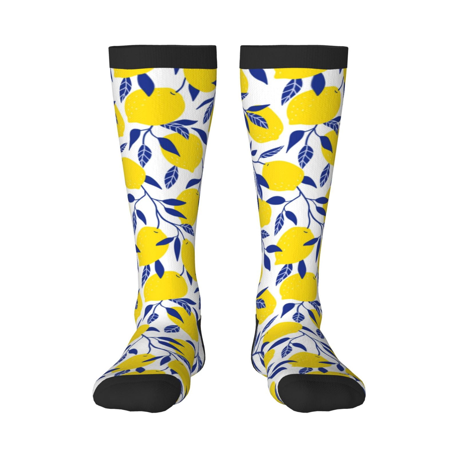 Fotbe Tropical Lemon print Women's Men's Novelty Crew Socks Cotton ...
