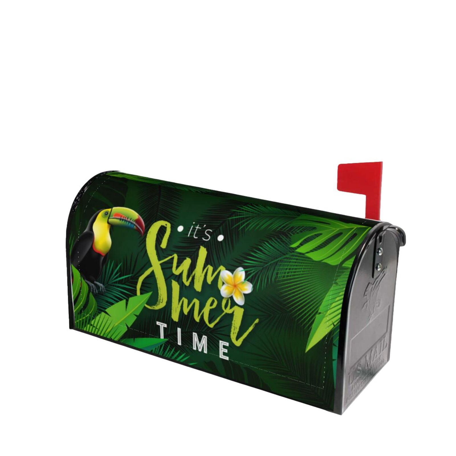 Fotbe Tropical Summer Vibes Mailbox Covers Post Letter Box Cover Garden ...
