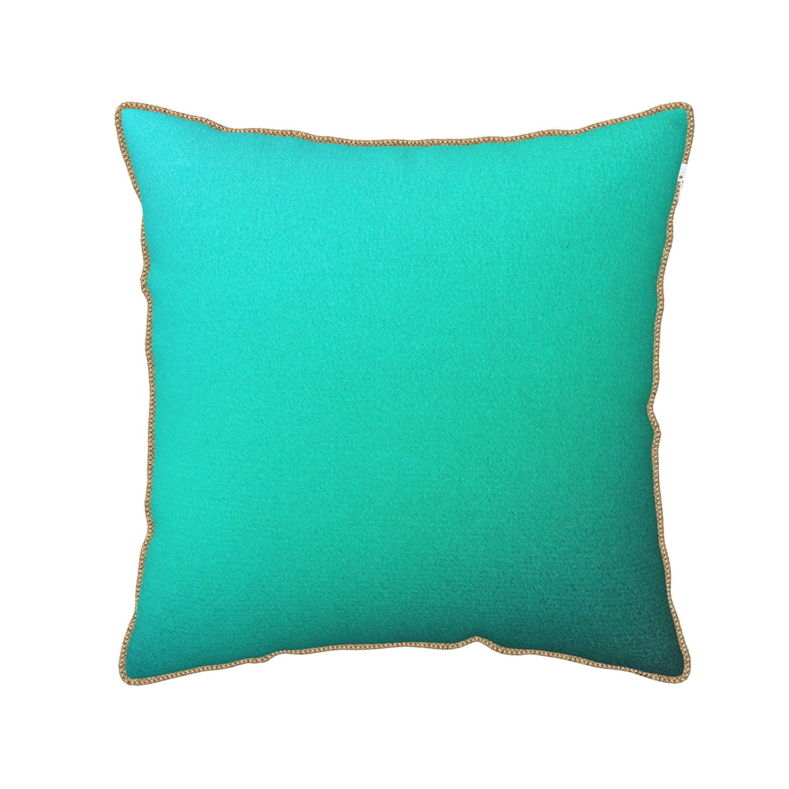 Fotbe Turquoise Light Blue Pattern Velvet Decorative Throw Pillow ...