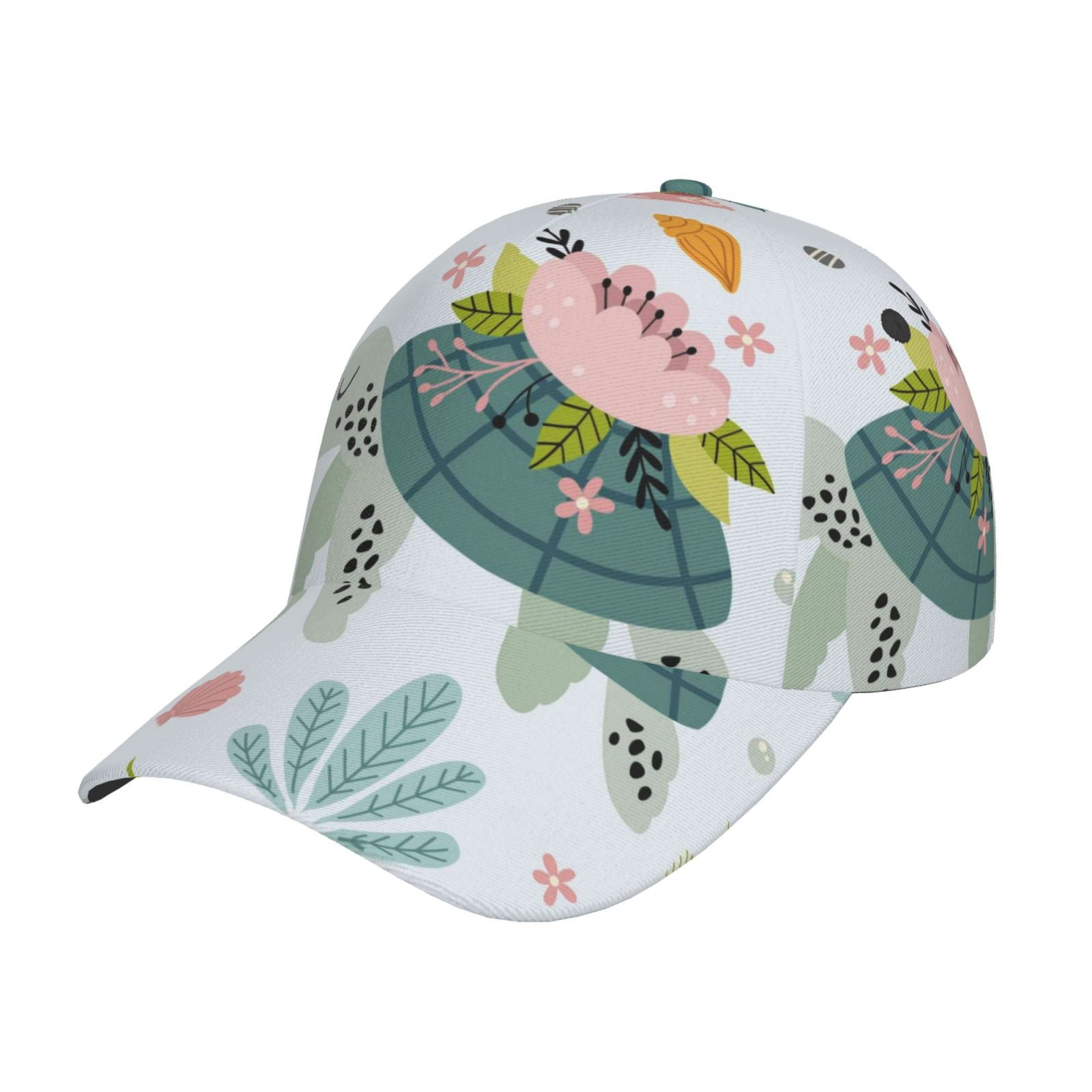 Fotbe Turtle And Sea Life Baseball Cap, Turtle And Sea Life Print Dad ...