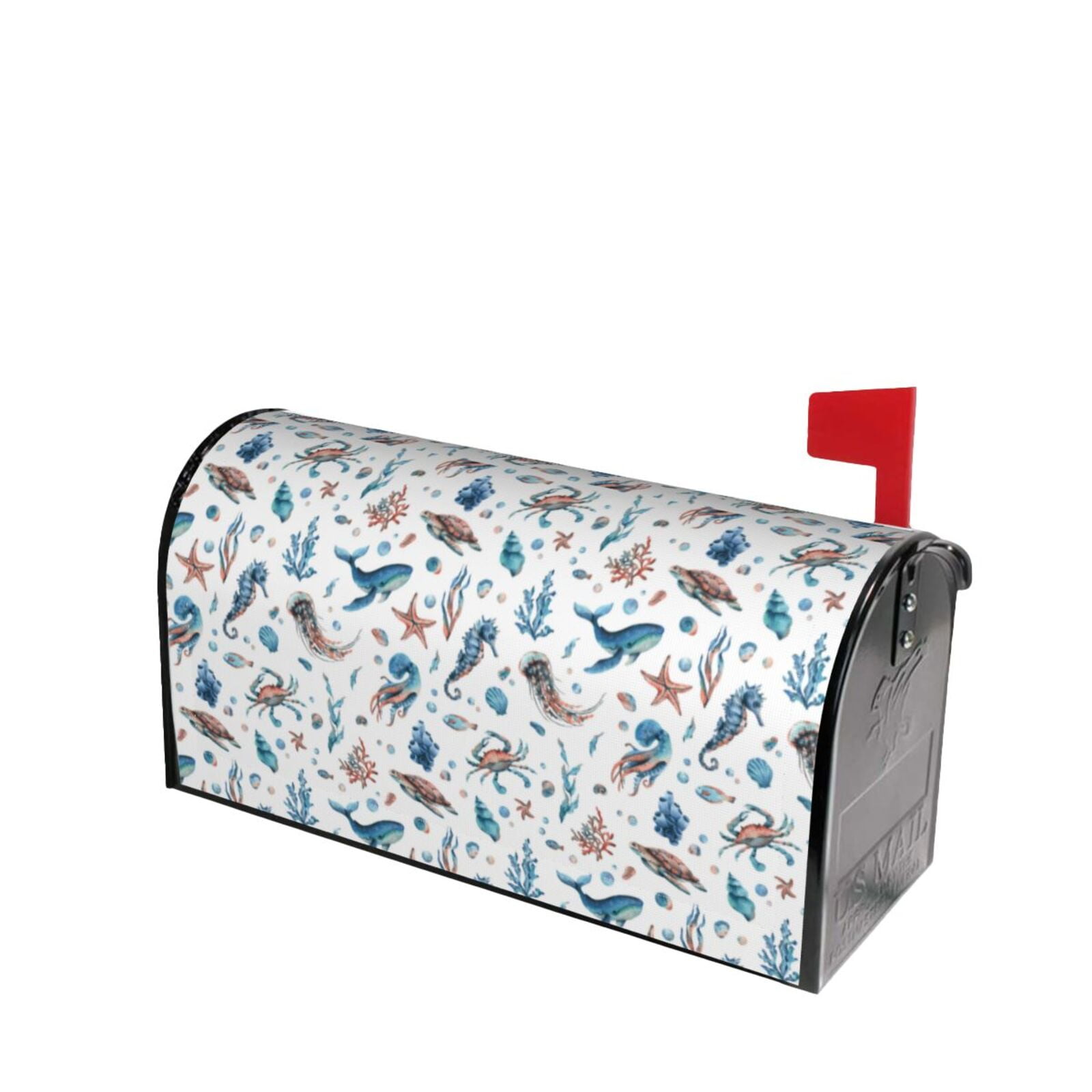 Fotbe Undersea Animals Mailbox Covers Post Letter Box Cover Garden ...