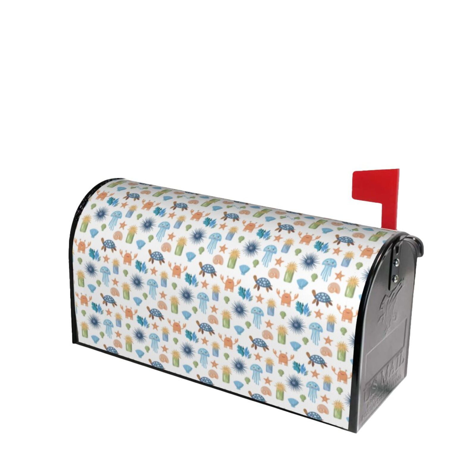 Fotbe Undersea Animals Mailbox Covers Post Letter Box Cover Garden ...