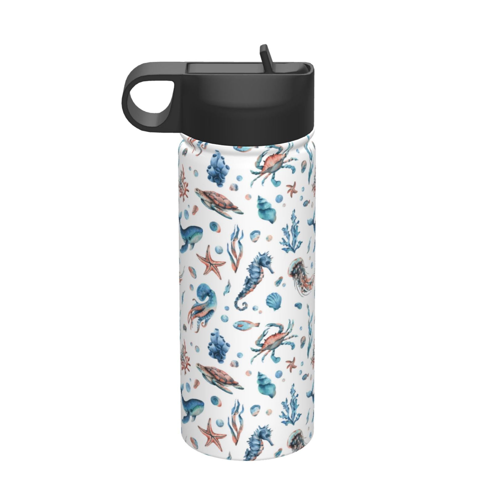 Fotbe Undersea Animals Pattern 18oz Sports Insulated Kettle Stainless ...