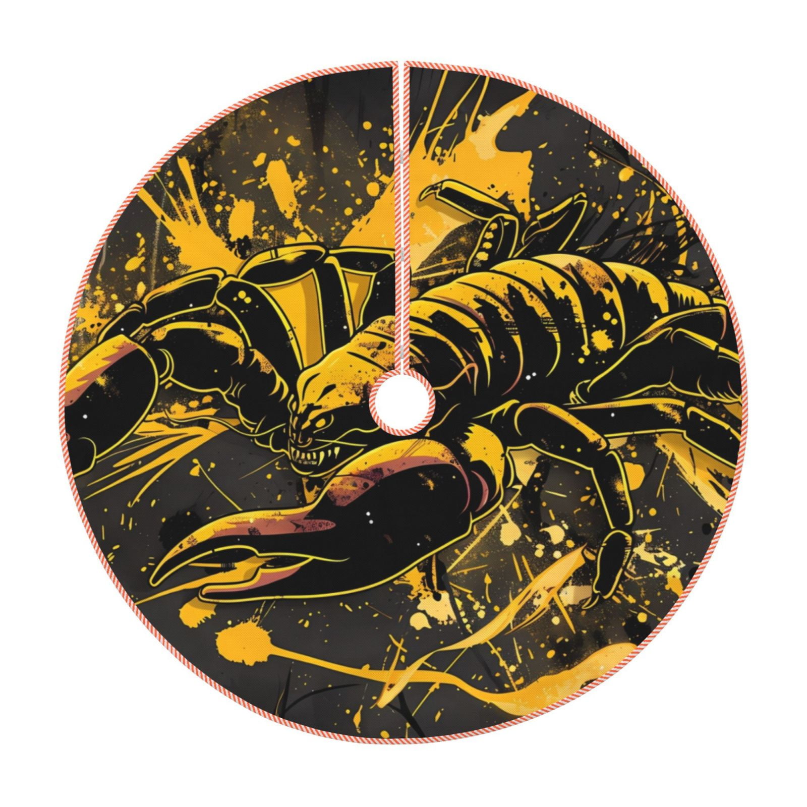 Fotbe Urban Graffiti Scorpion Illustration Pattern Christmas Tree Skirt ...