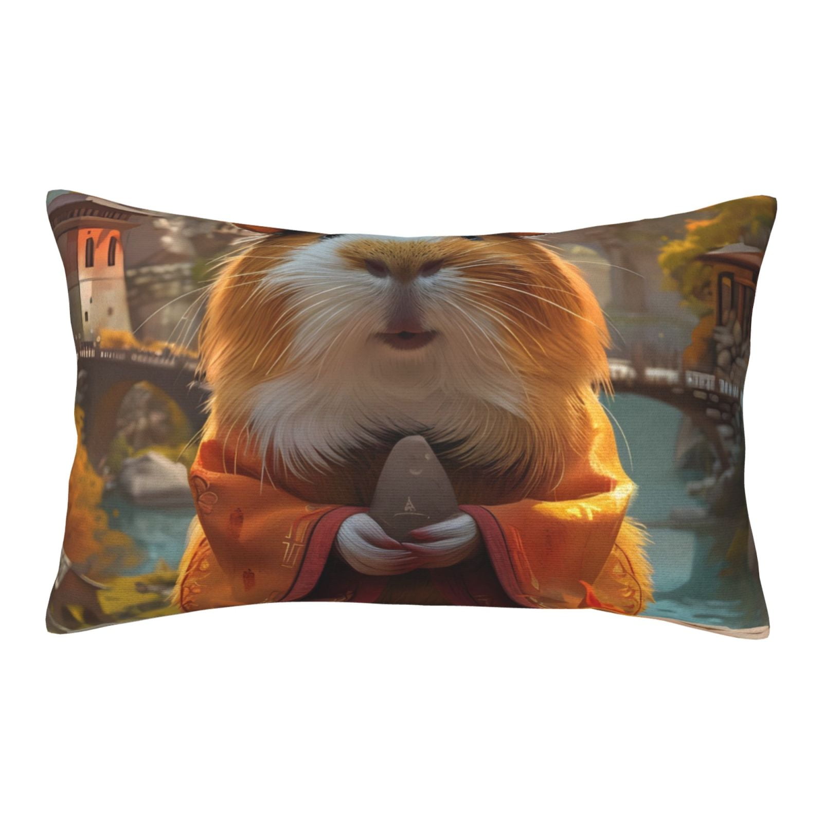 Fotbe Valley Meditating Guinea Pig Pillow Cases - Envelope Closure ...