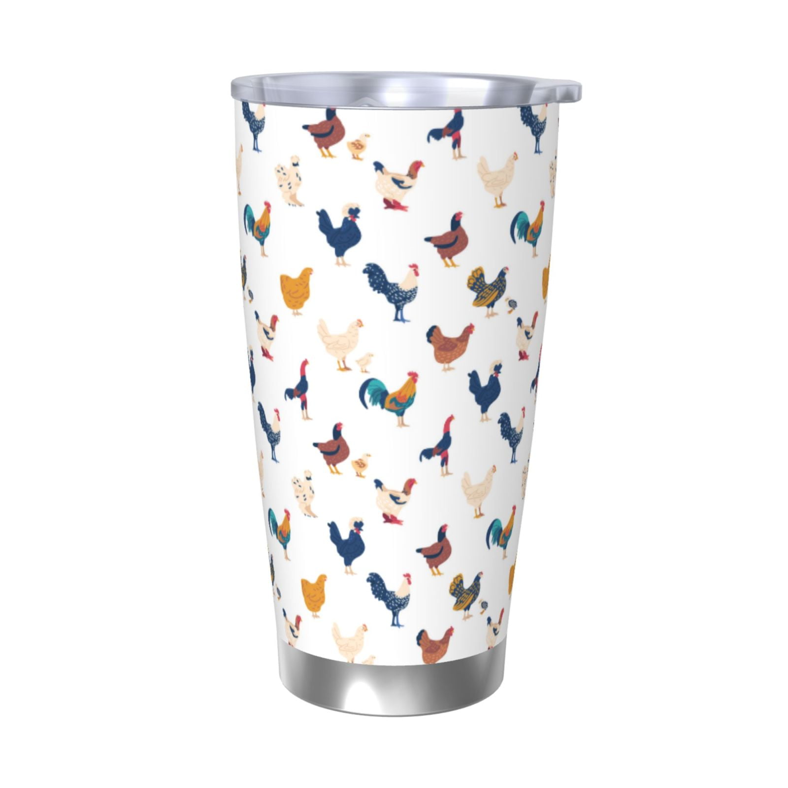 Fotbe Various Rooster Pattern 20 oz Tumbler Stainless Steel Vacuum ...