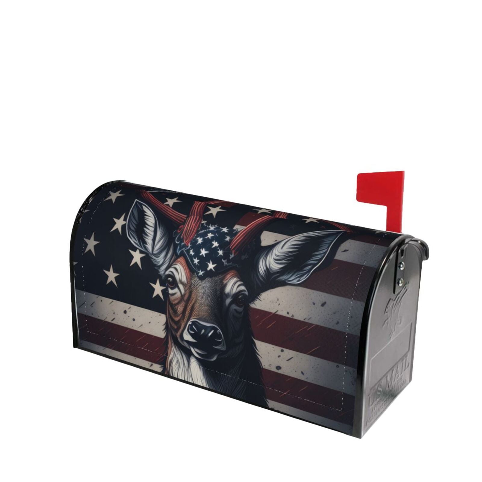 Fotbe Vintage American Deer Mailbox Covers Post Letter Box Cover Garden ...