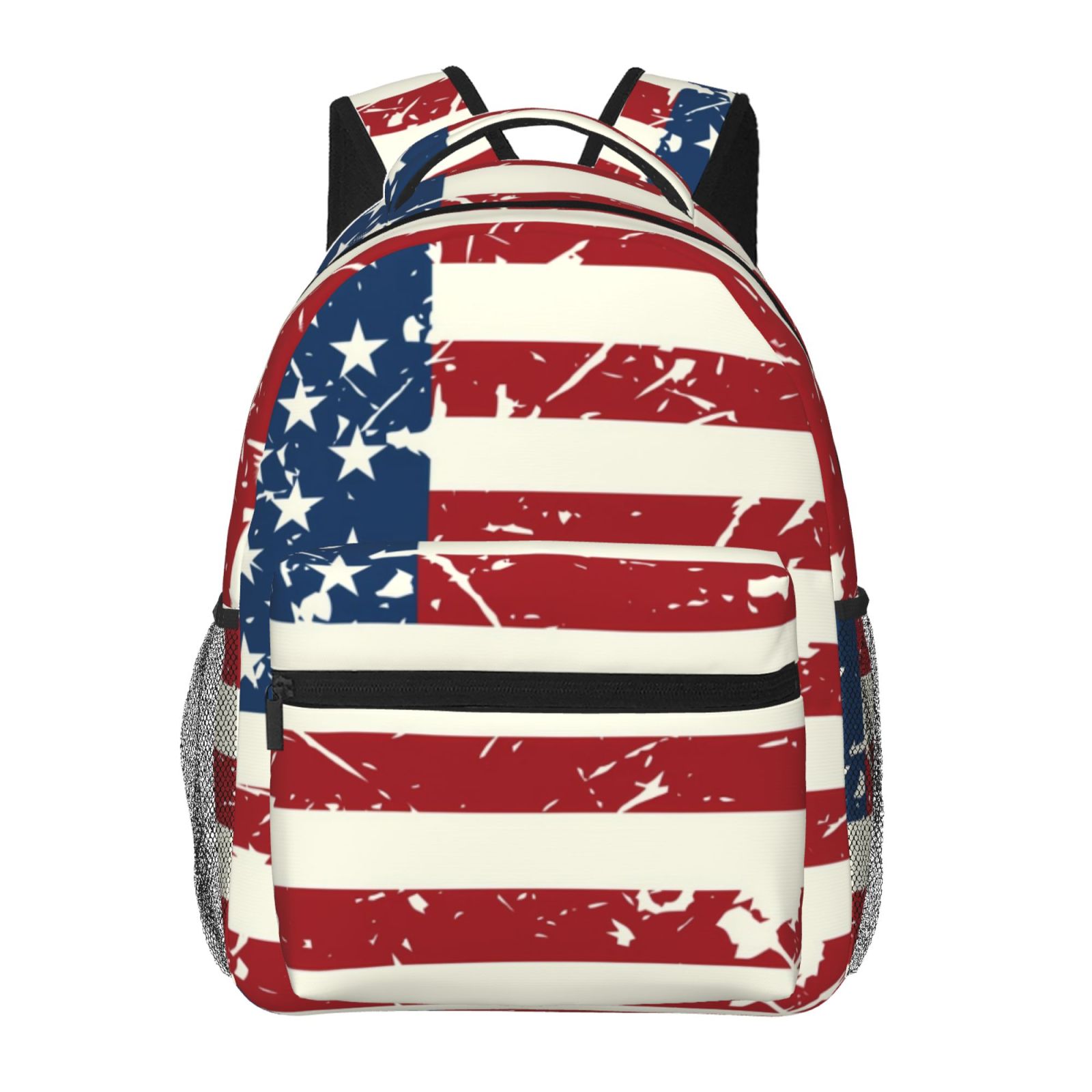 Fotbe Vintage American Flag Pattern Casual Backpack for School, Travel ...