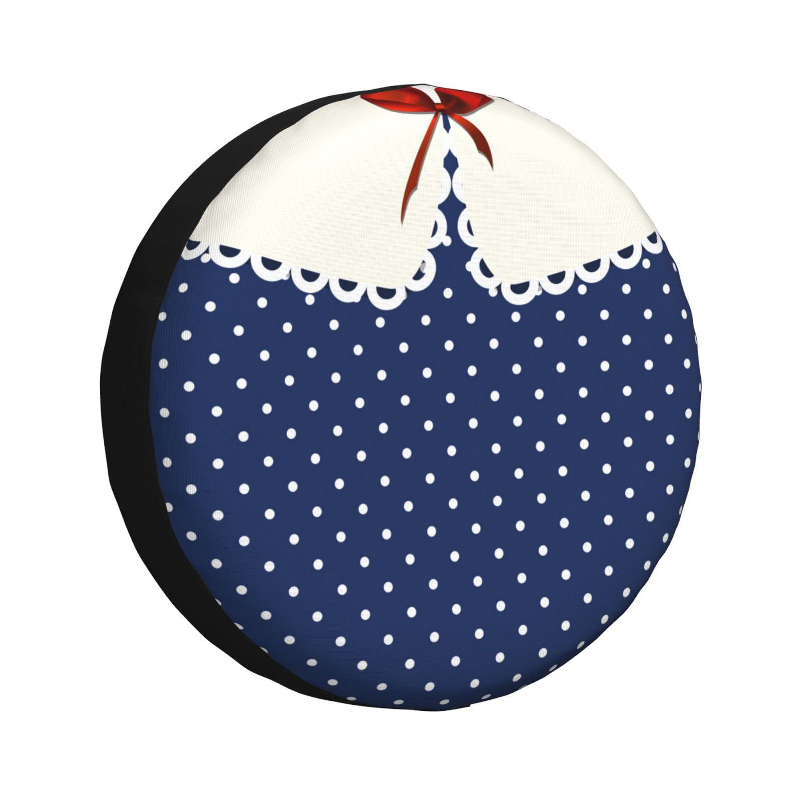 Fotbe Vintage Blue Polka-dot Pattern Spare Tire Cover Thickening ...