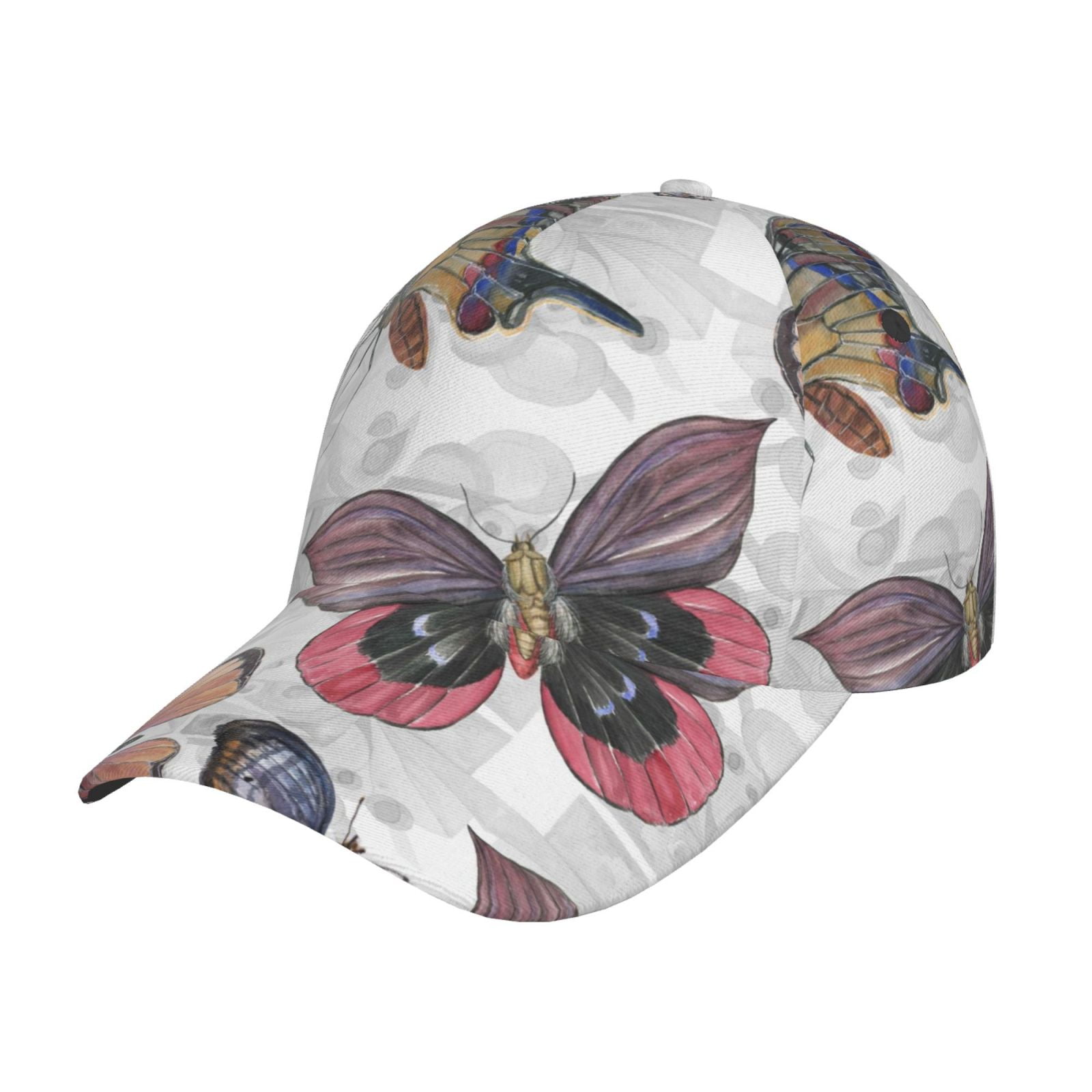 Fotbe Vintage Butterflies Baseball Cap, Vintage Butterflies Print Dad ...