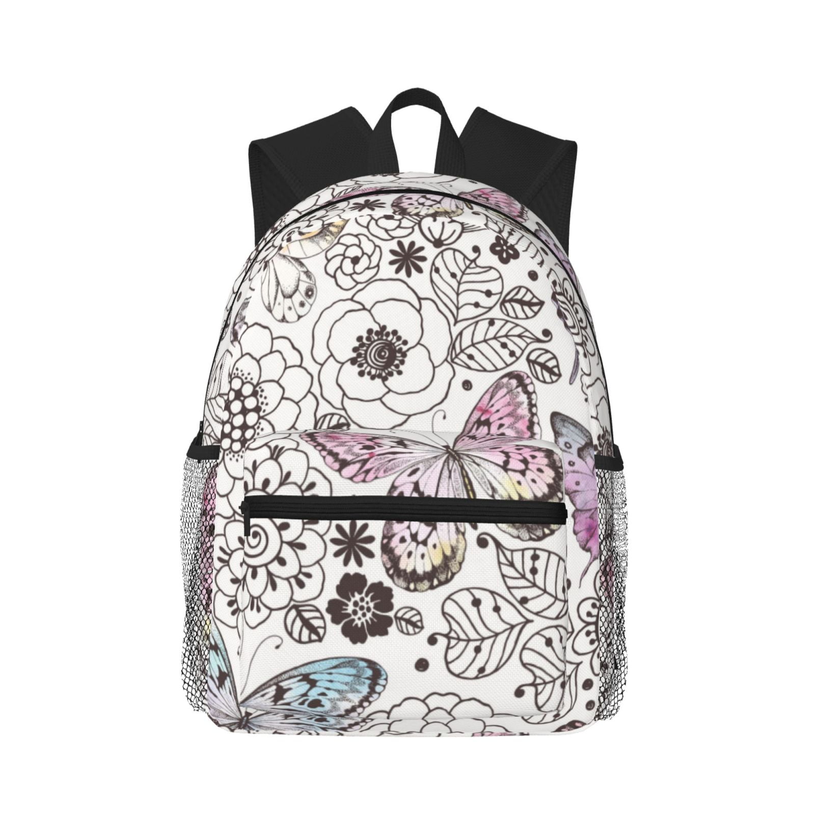 Fotbe Vintage Butterflies Lightweight Casual Laptop Backpack for Men ...