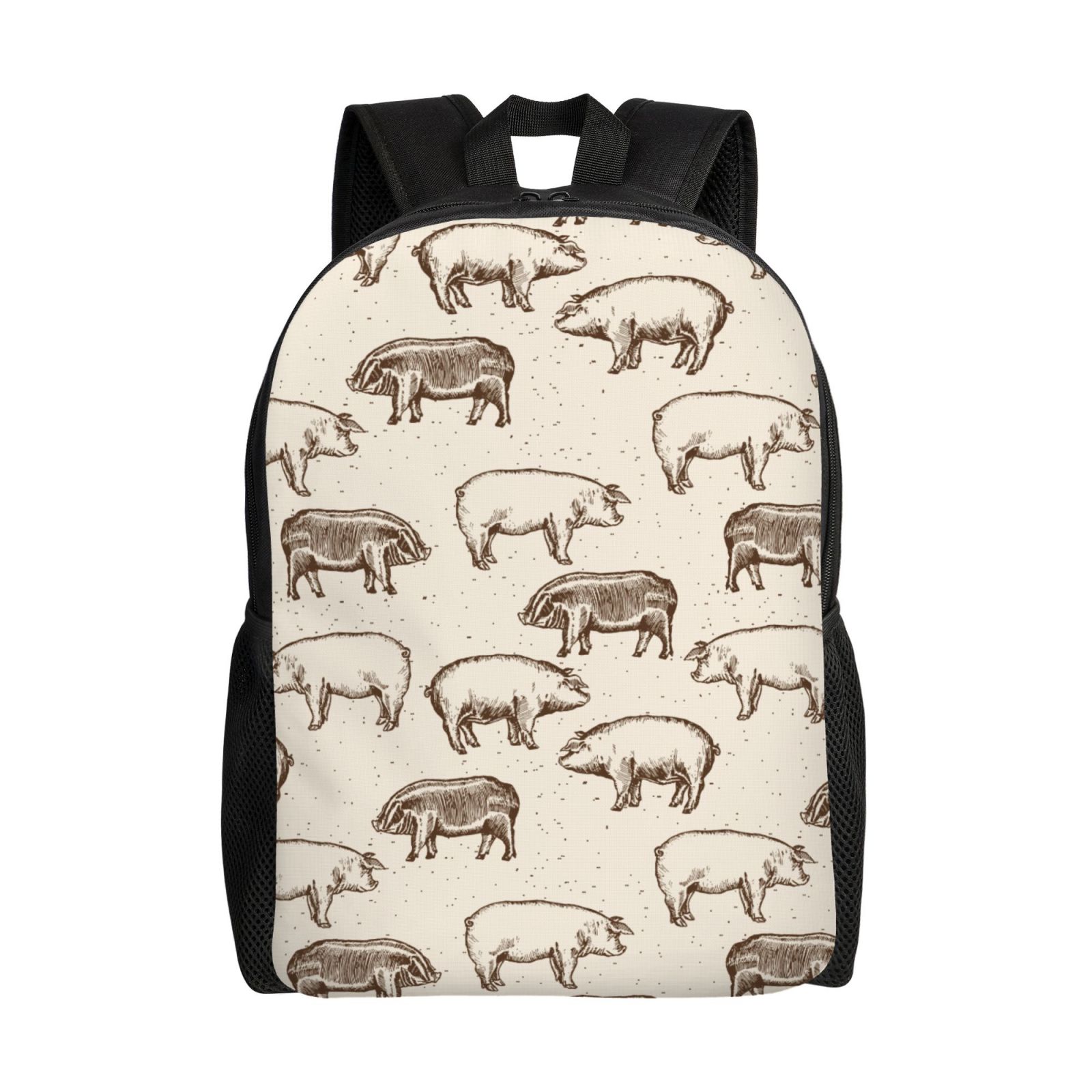 Fotbe Vintage Farm Pigs Travel Laptop Backpack, Business Slim Sturdy ...