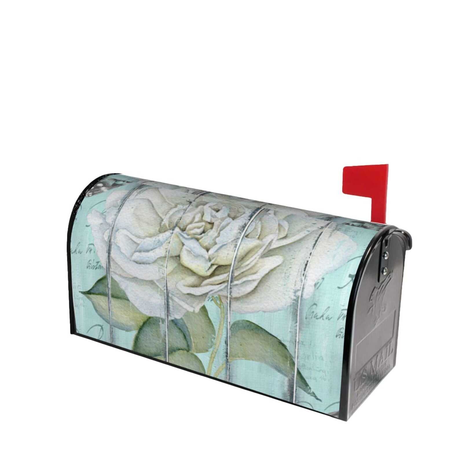 Fotbe Vintage Rose1 Mailbox Covers Post Letter Box Cover Garden Decor ...