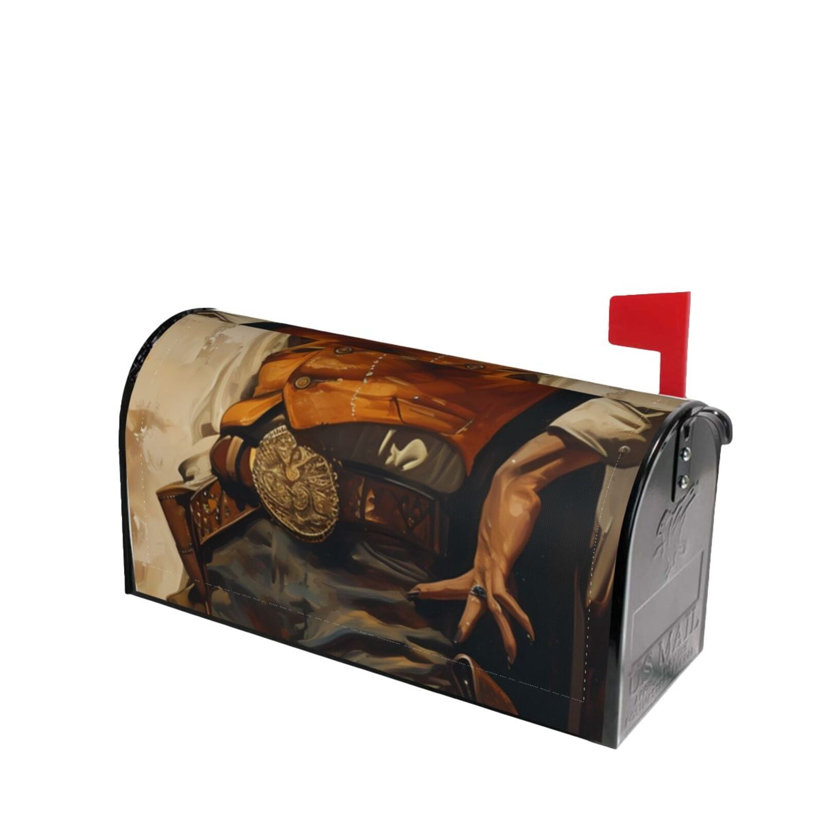 Fotbe Vintage Style Elk Mailbox Covers Post Letter Box Cover Garden ...