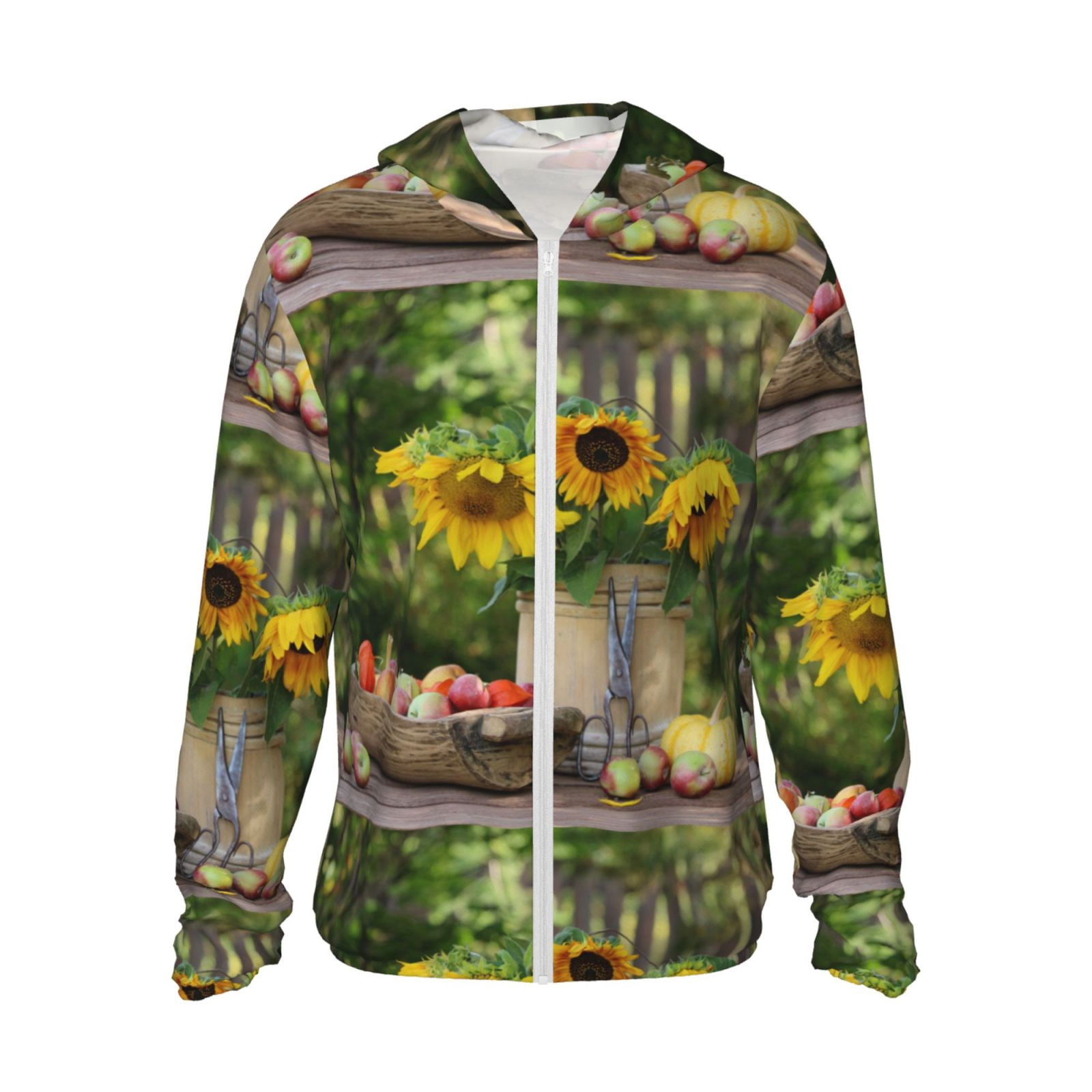 Fotbe Vintage Wooden Bucket Men's Women's UPF 50+ Sun Protection Jacket ...