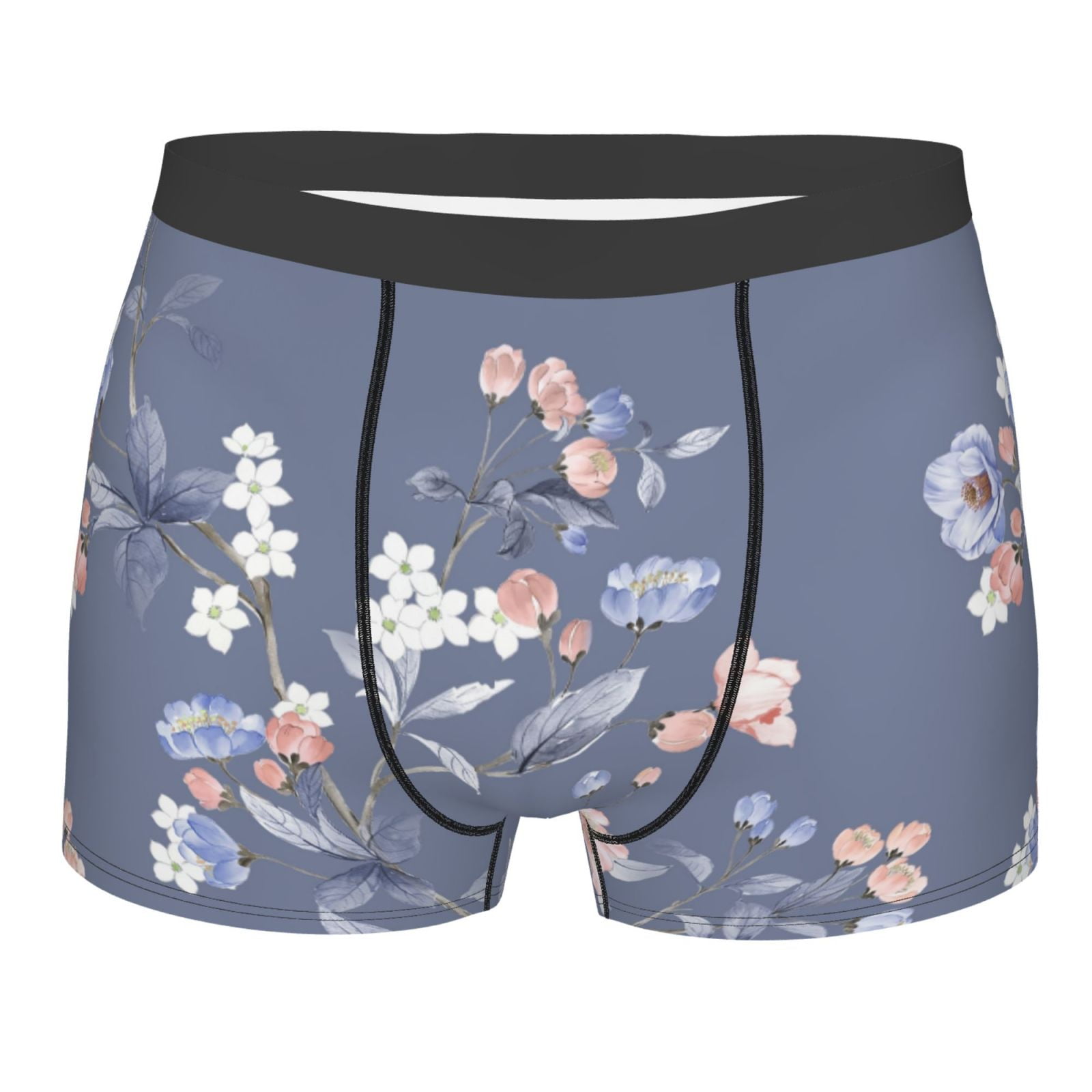 Fotbe Watercolor Flowers Butterfly Men’s Total Support Pouch Boxer ...