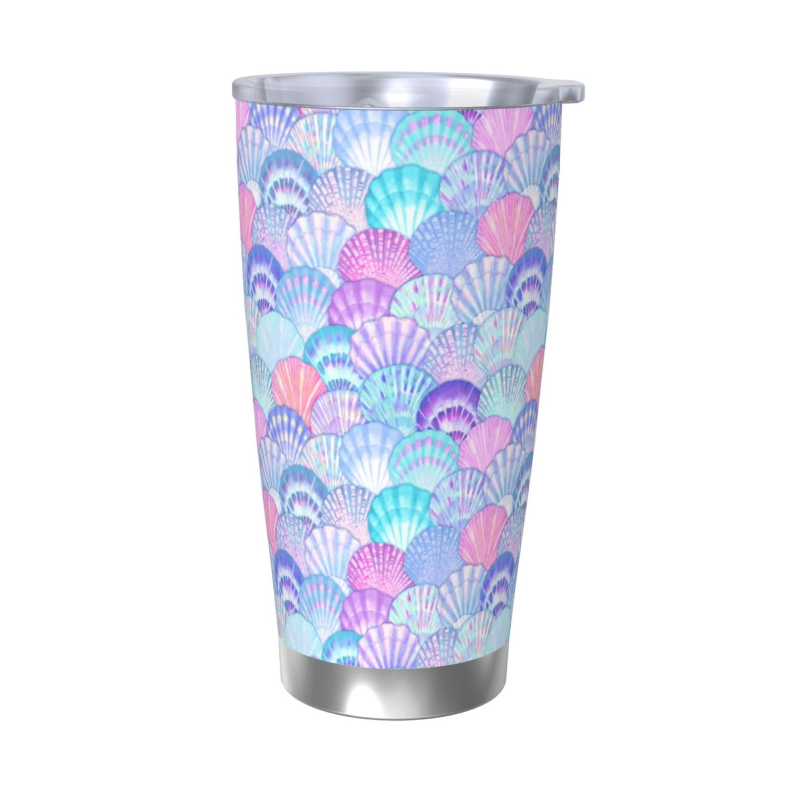 Fotbe Watercolor Sea Shells 1 Pattern 20 oz Tumbler Stainless Steel ...