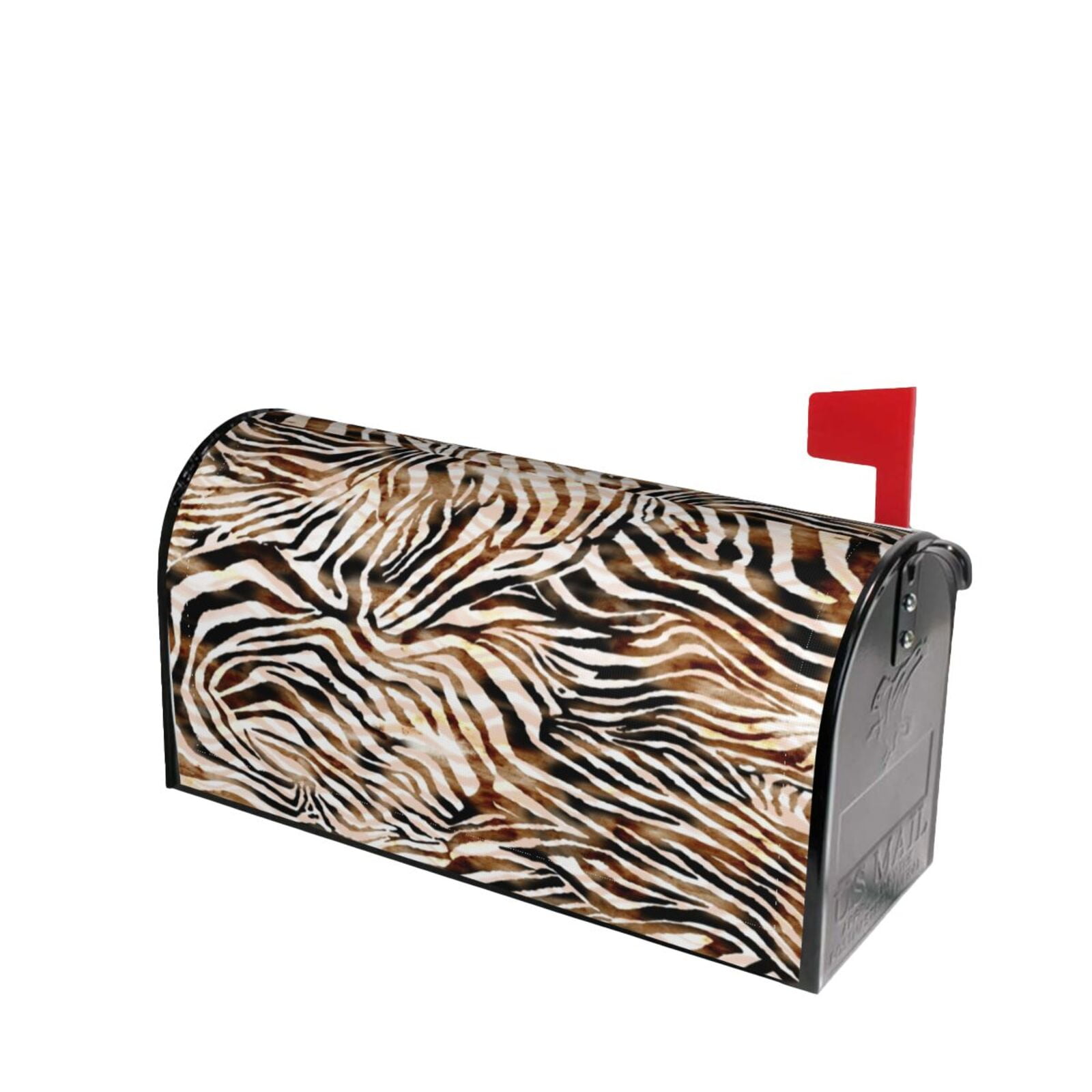 Fotbe Watercolor Zebra Mailbox Covers Post Letter Box Cover Garden ...